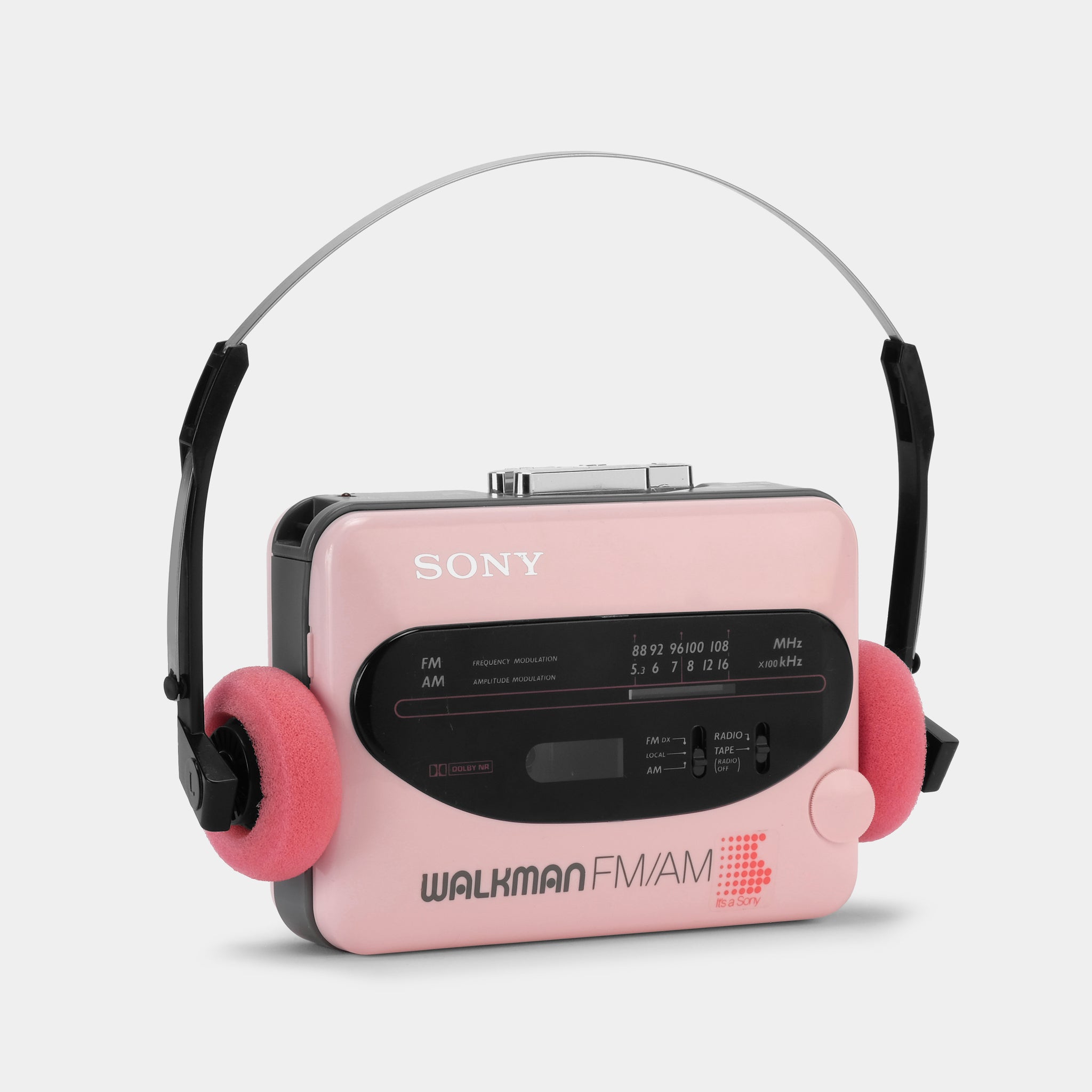 Sony Walkman WM-F38/F68 AM/FM Pink Portable Cassette Player