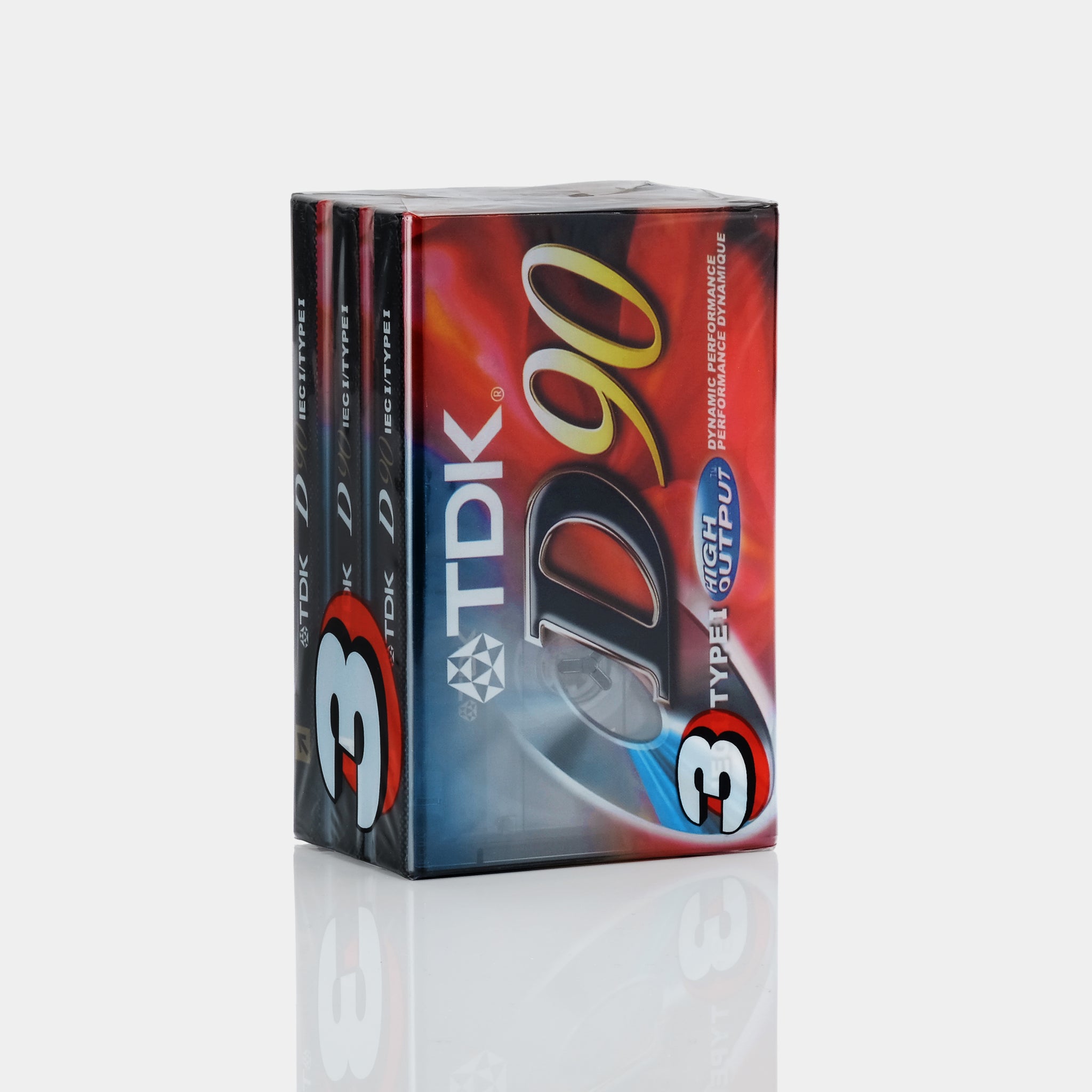 TDK D90 Type I 90 Min Blank Cassette Tapes (3 Pack)