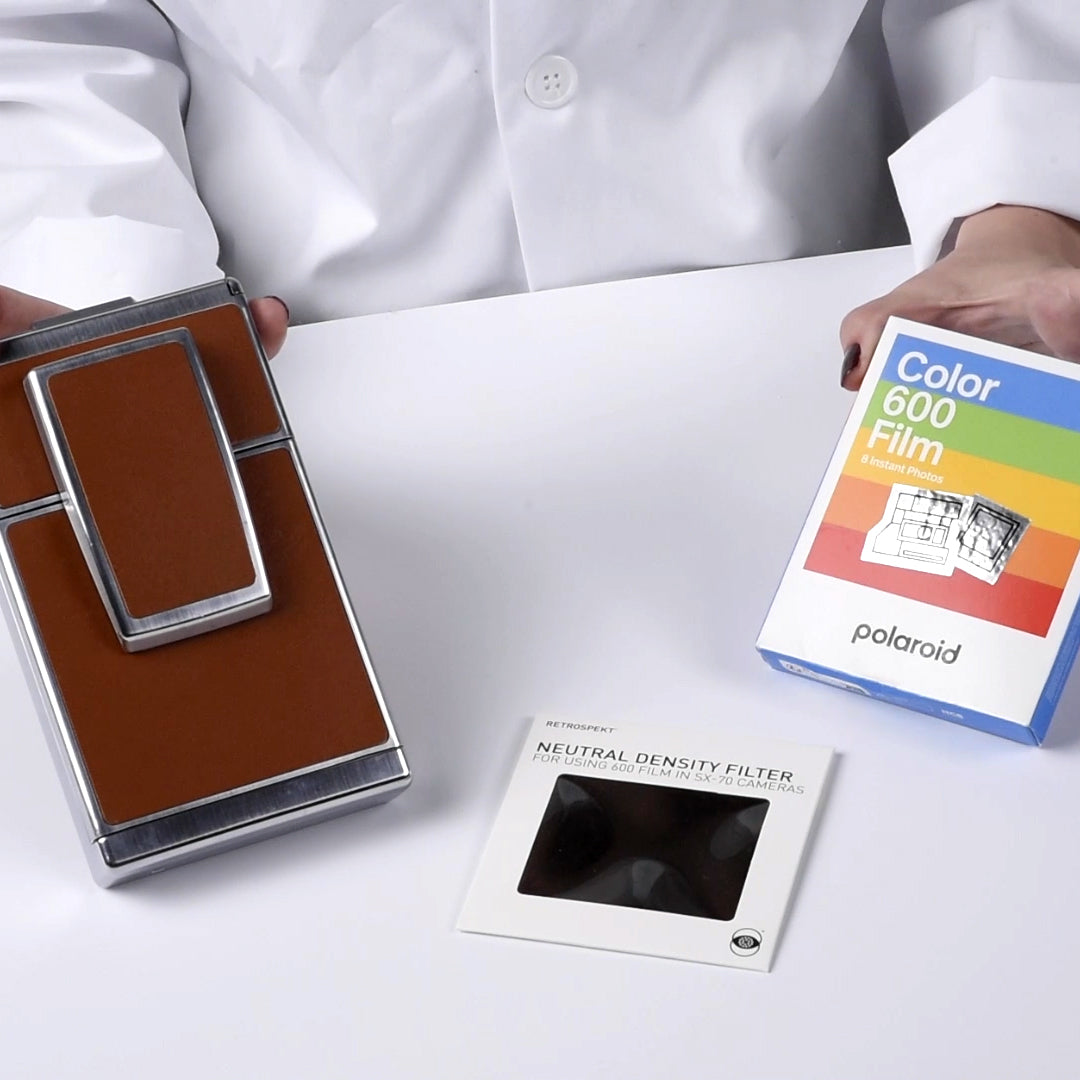How do I install a Neutral Density Filter to use Polaroid 600 Film in