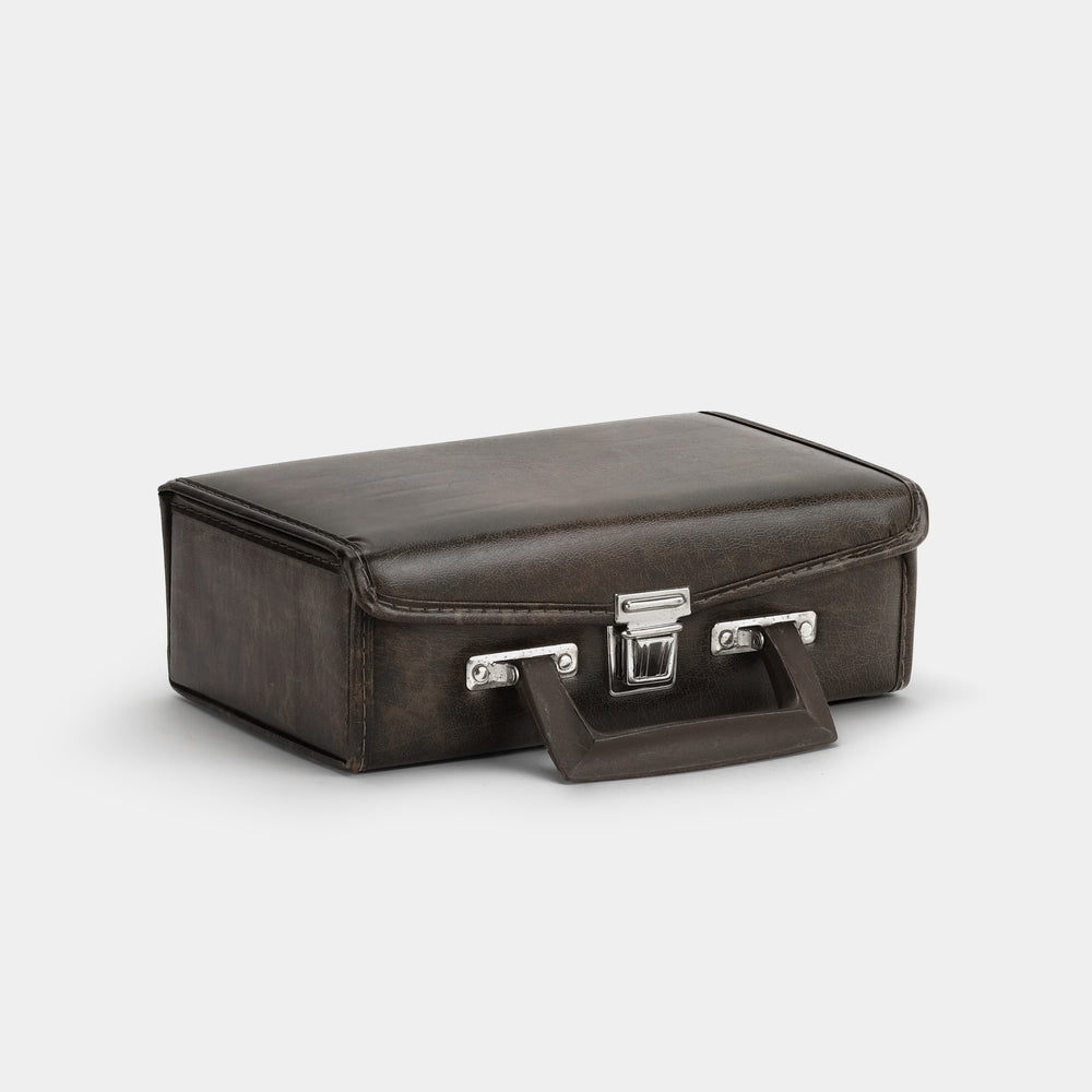 Vinyl Cassette Storage Briefcase for 12 Cassettes