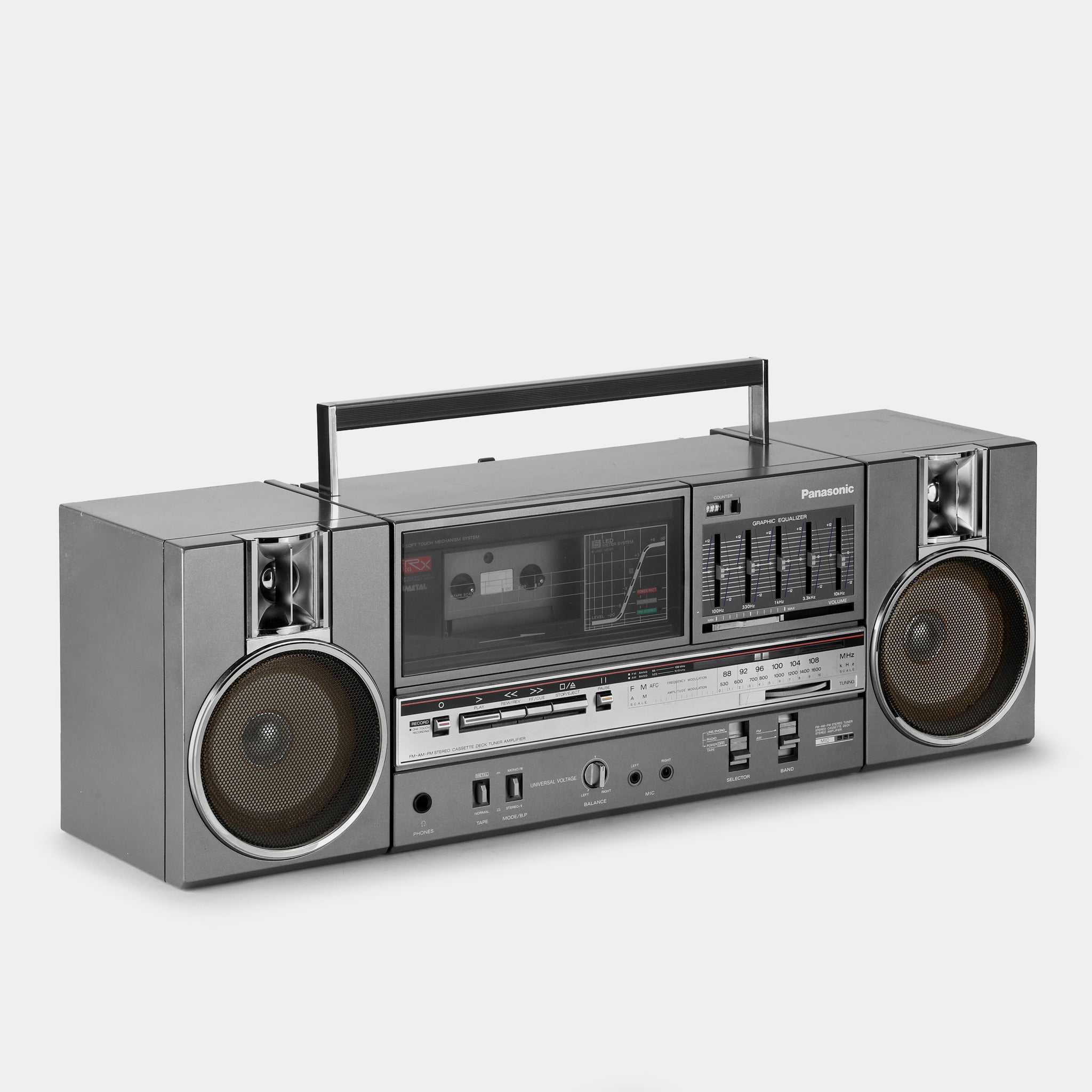 Panasonic RX-C45 AM/FM Stereo Boombox Cassette Deck Amplifier and Play