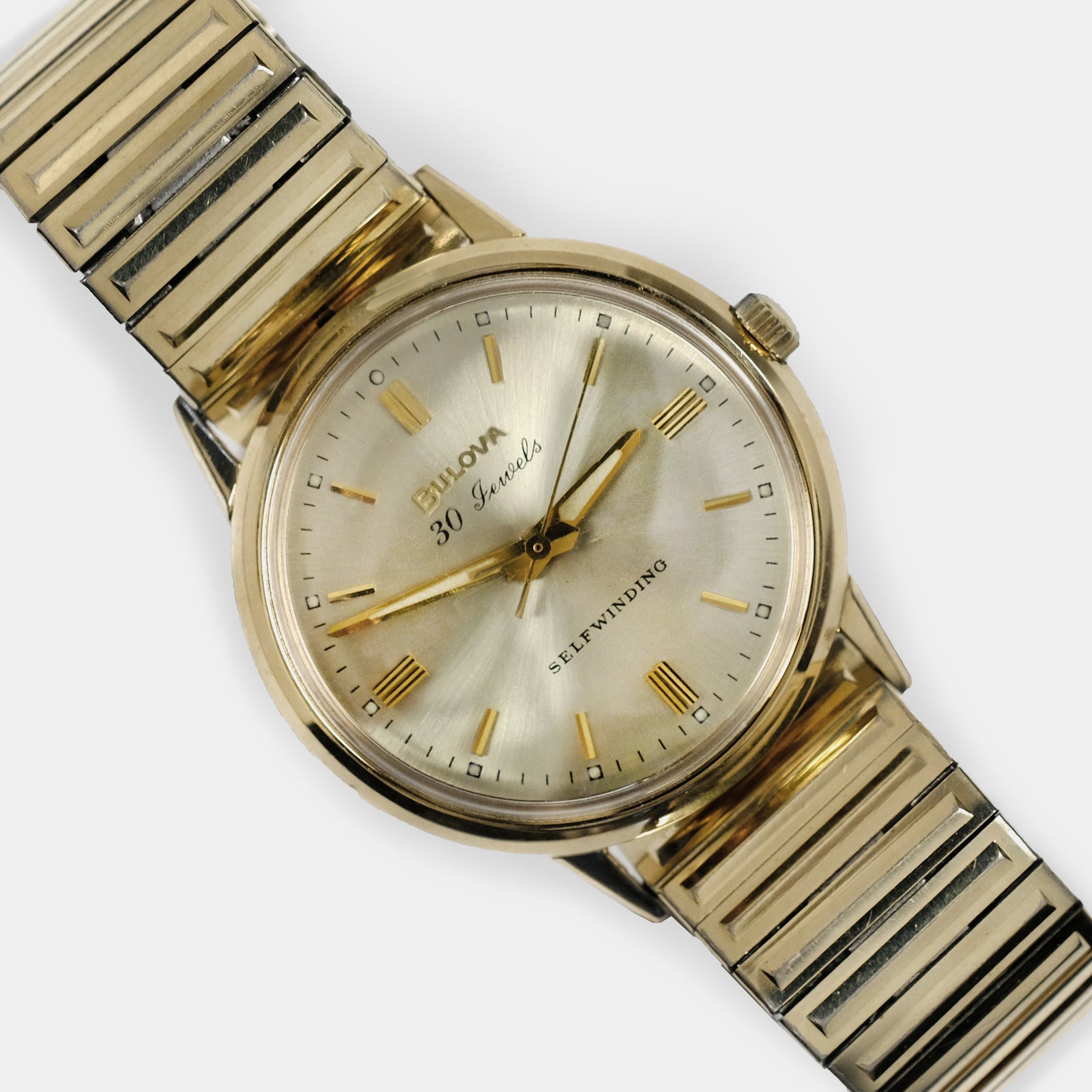 Bulova Self-Winding Automatic Gold-Plated Circa 1967 Wristwatch