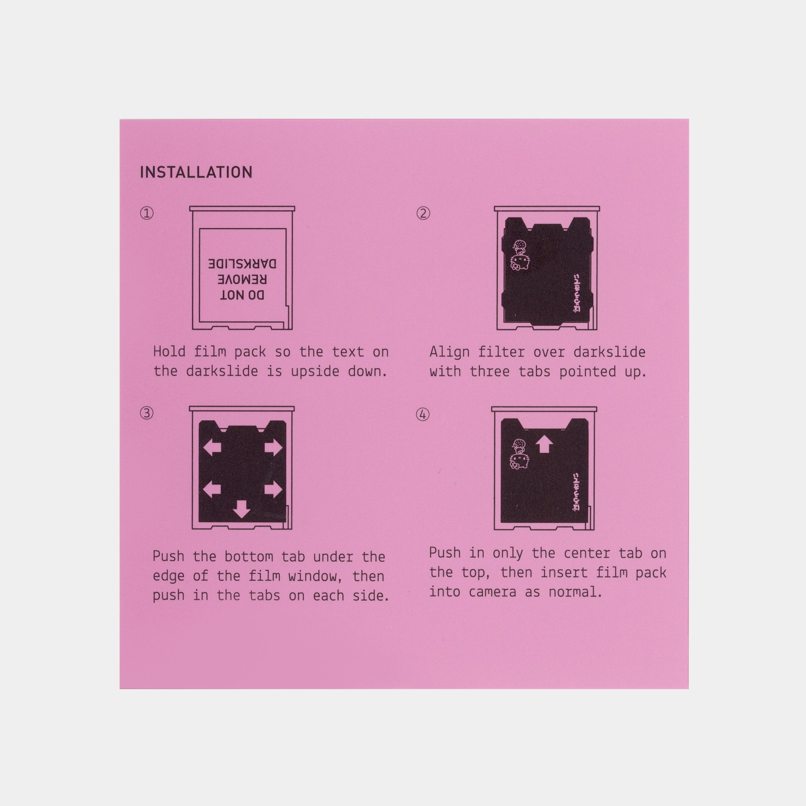 Hello Kitty Strawberry Kawaii Photo Filters for Instant Film Cameras