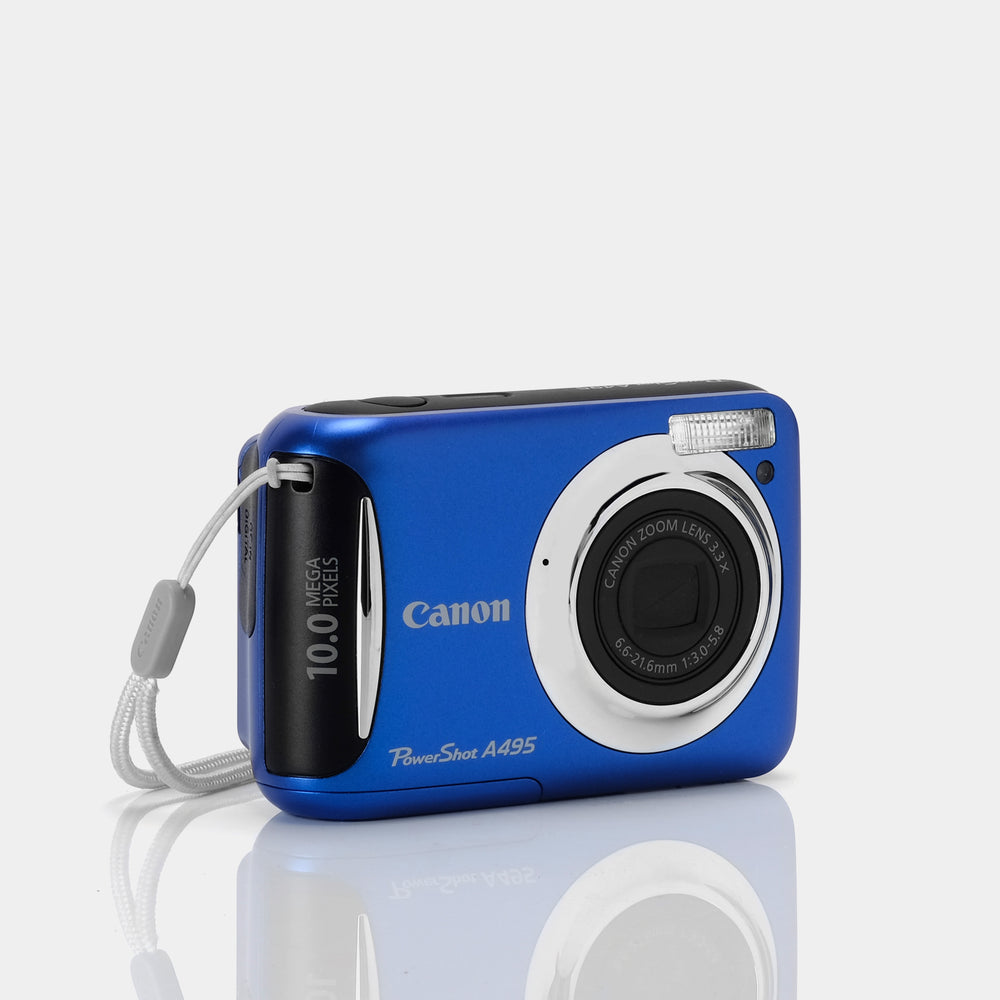 Canon PowerShot A495 Blue Point and Shoot Digital Camera