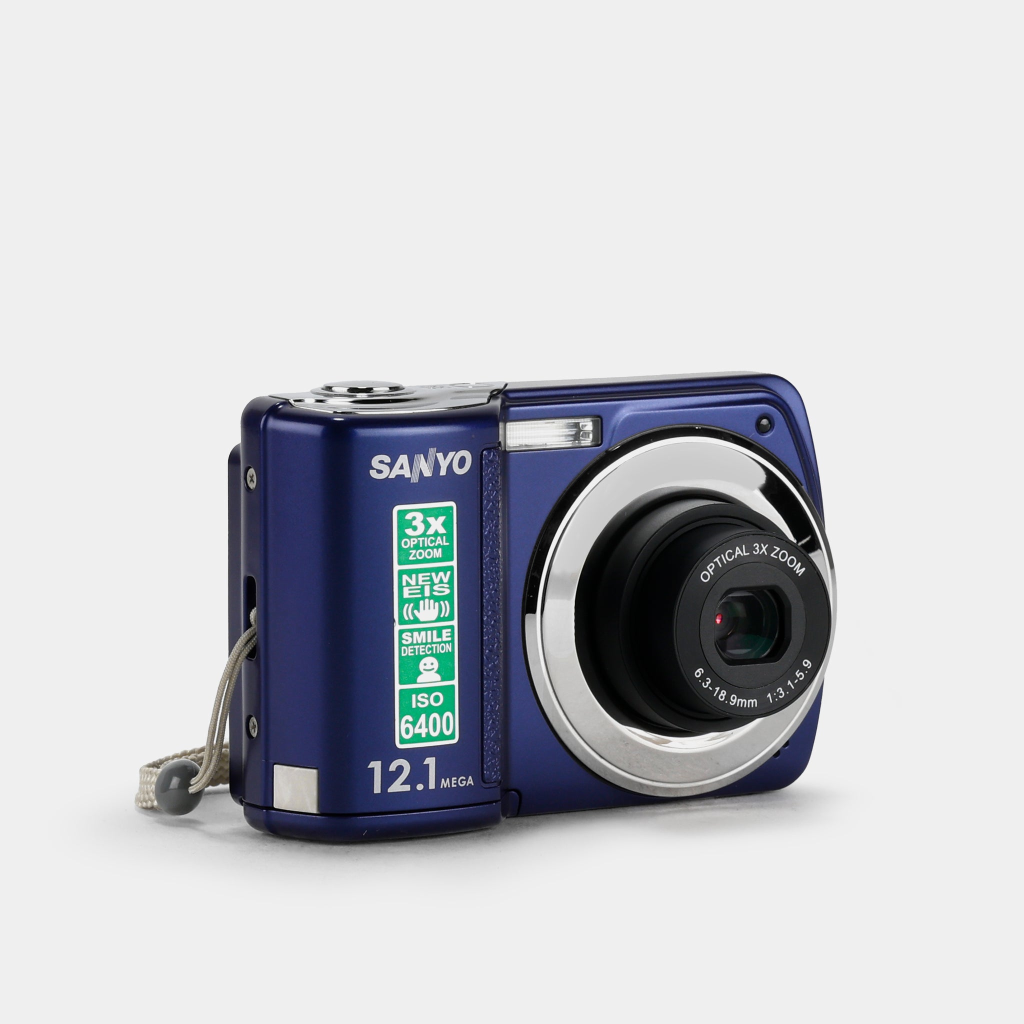 Sanyo VPC-S120 Navy Blue Point and Shoot Digital Camera