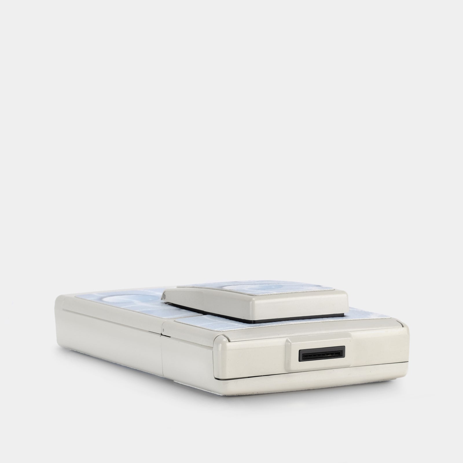 Polaroid SX-70 Model 2 White with Aquatic Grid Folding Instant Film Ca