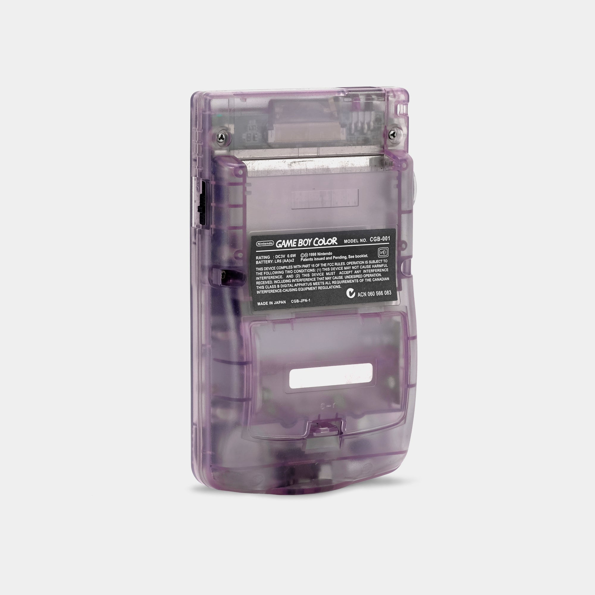 Nintendo Game Boy Color Atomic Purple Game Console With Backlit Screen