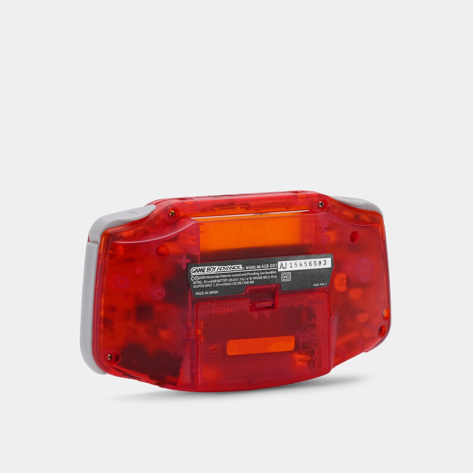 Nintendo Game Boy Advance Transparent Red Game Console