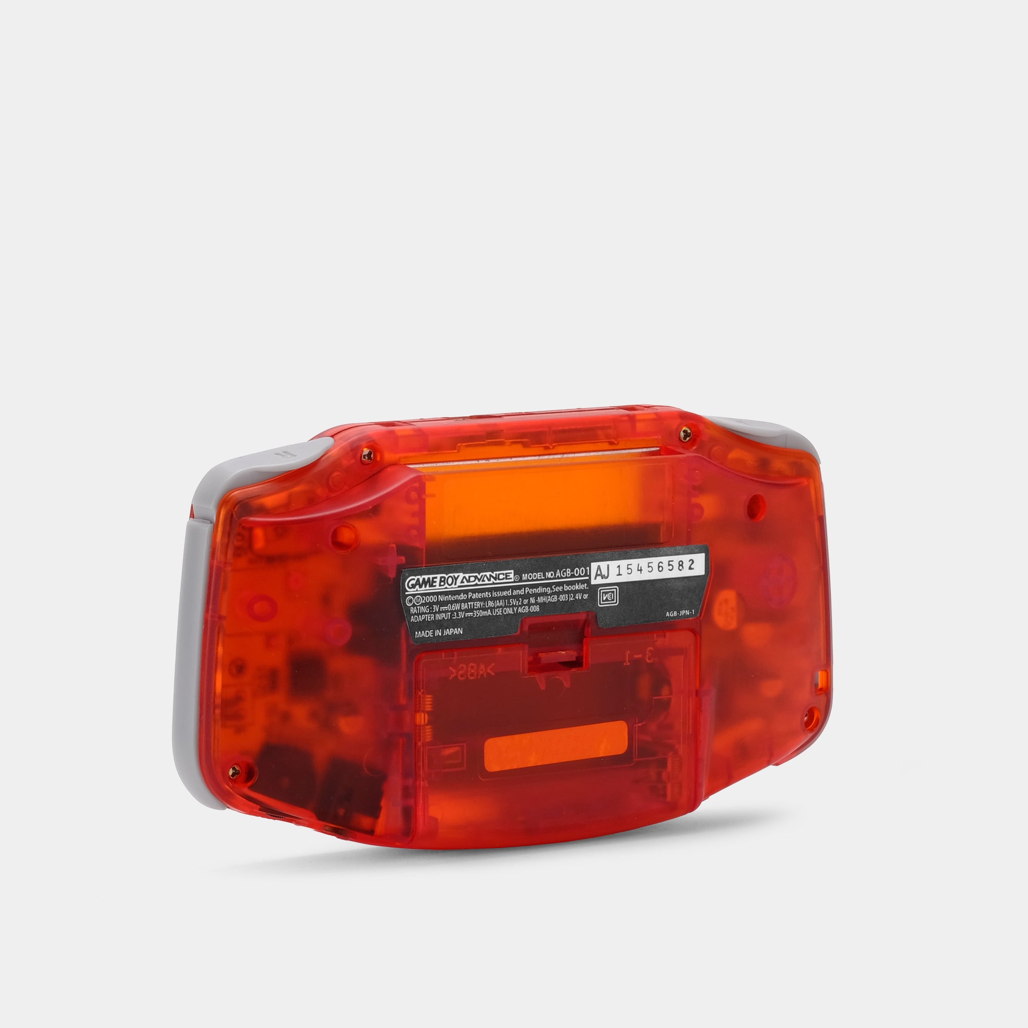 Nintendo Game Boy Advance Transparent Red Game Console With Backlit Sc