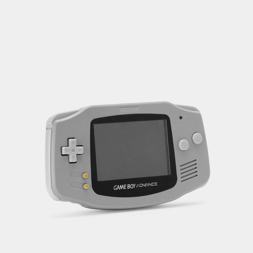 Nintendo Game Boy Advance Grey Game Console With Backlit Screen