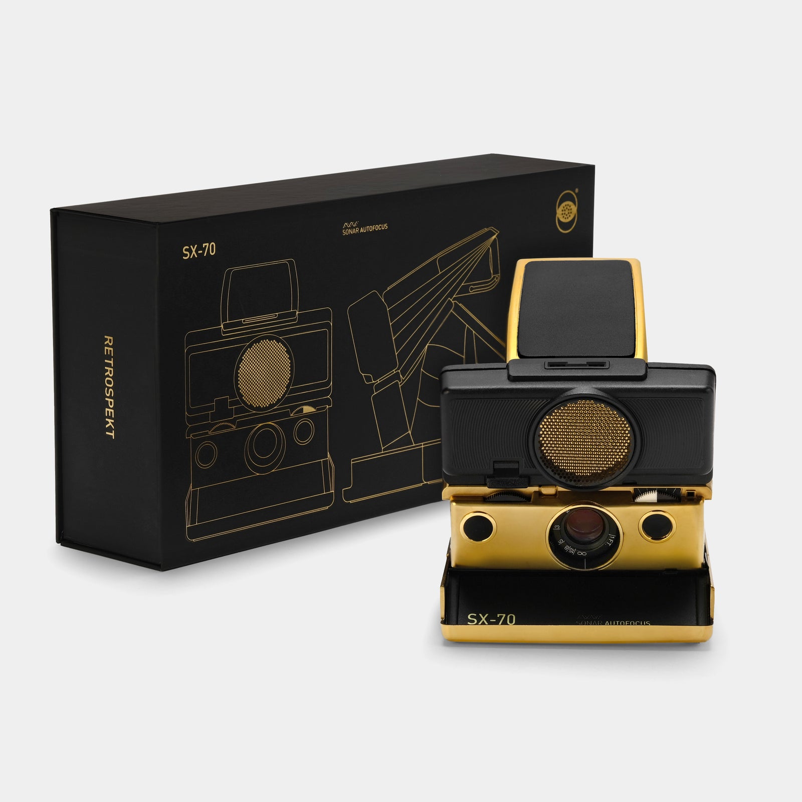SX-70 Sonar Autofocus "24K Gold Edition" Instant Film Camera