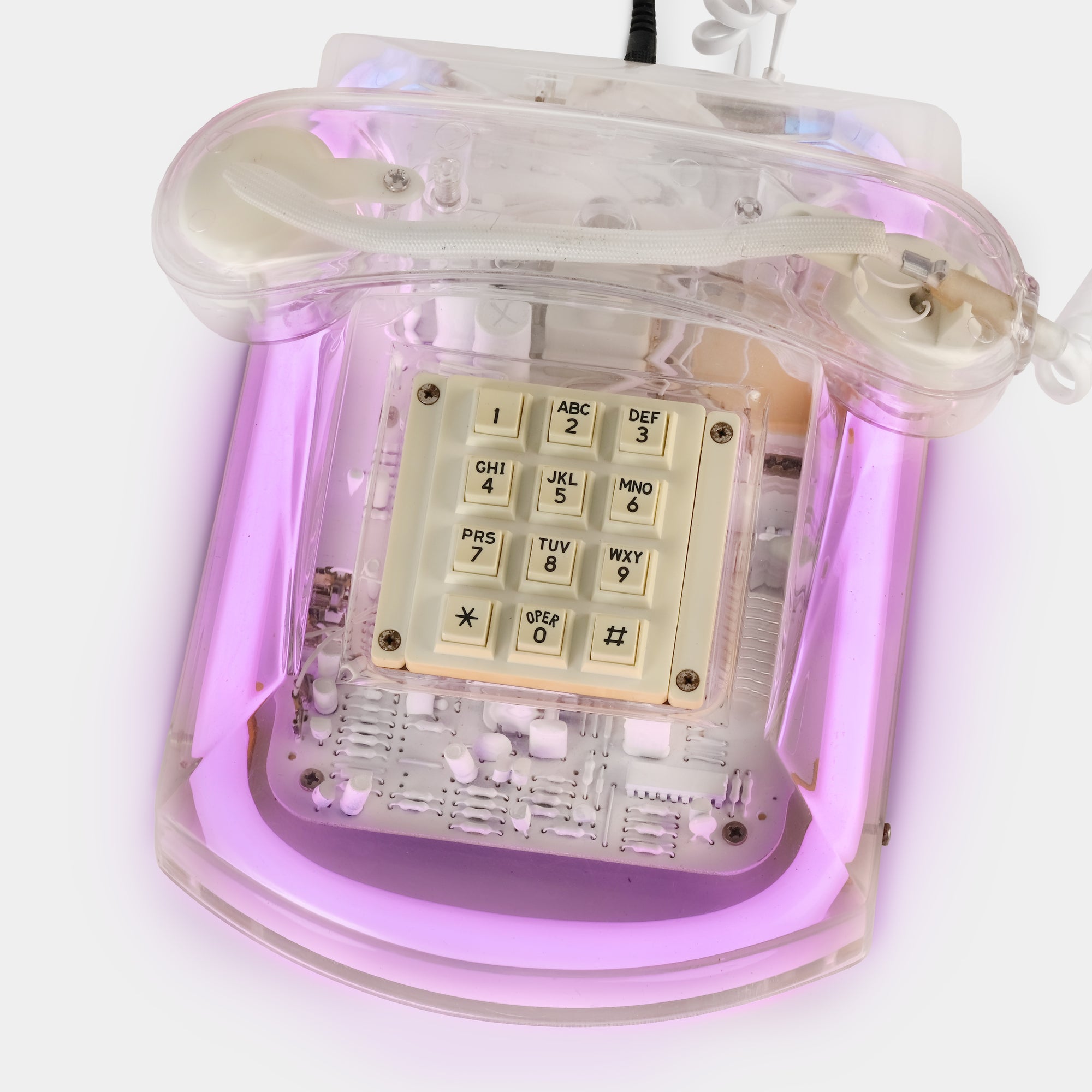 Roxanne 9221-8 Transparent Clear Light-Up Telephone