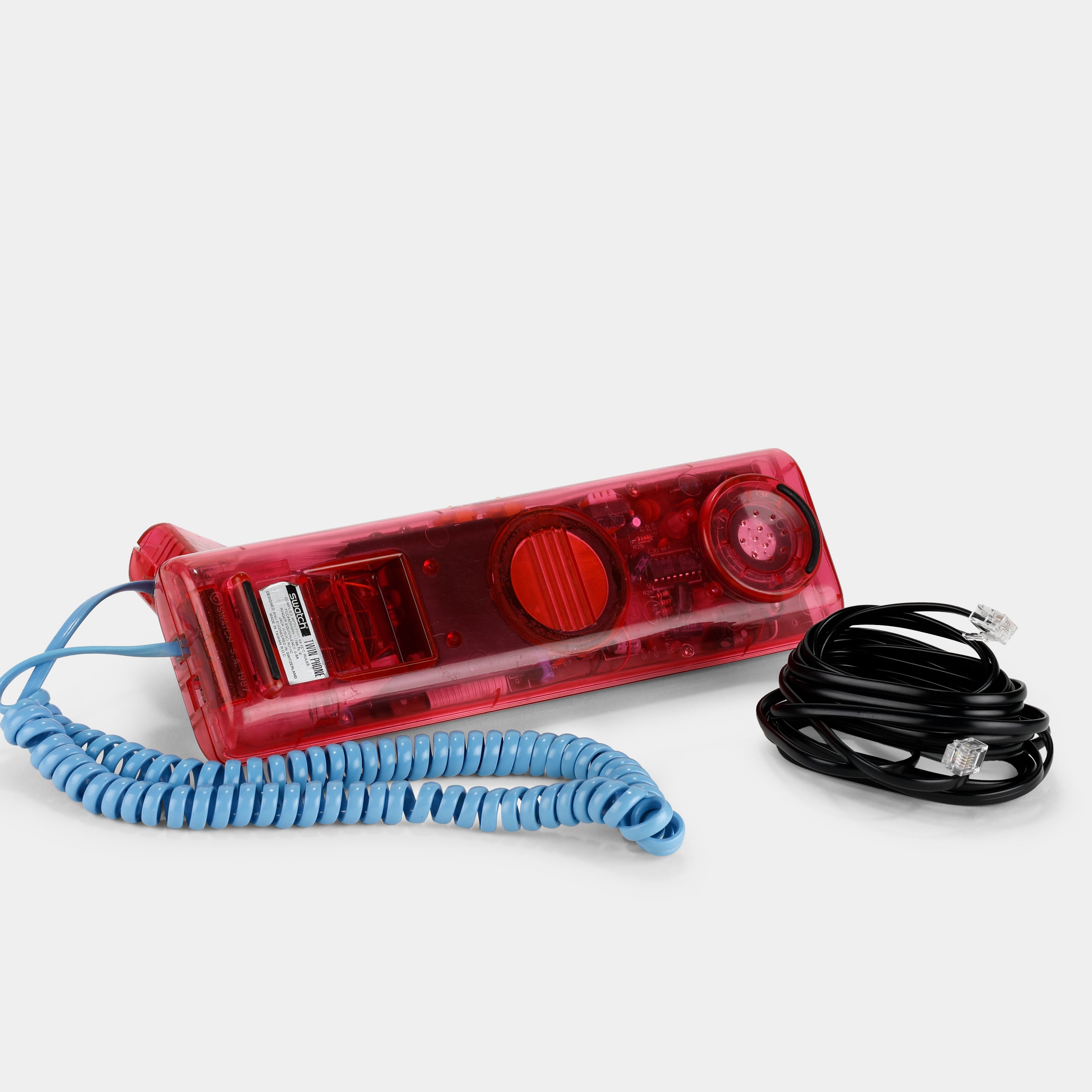 Swatch Twin Phone Transparent Red Telephone
