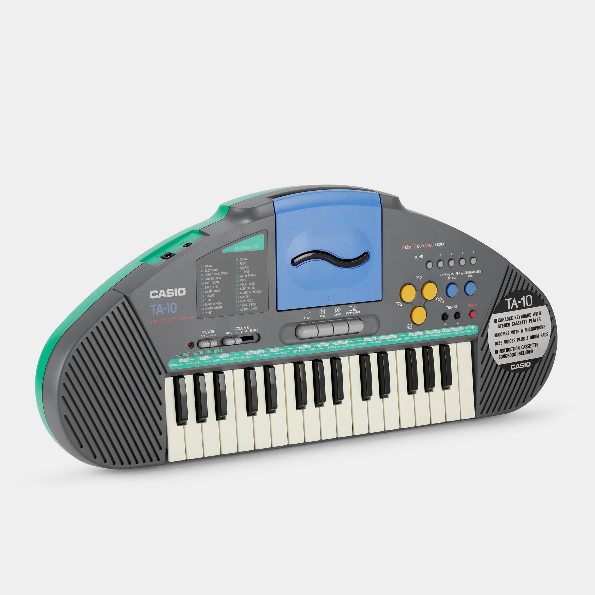 Casio TA-10 Stereo Cassette Synthesizer Keyboard