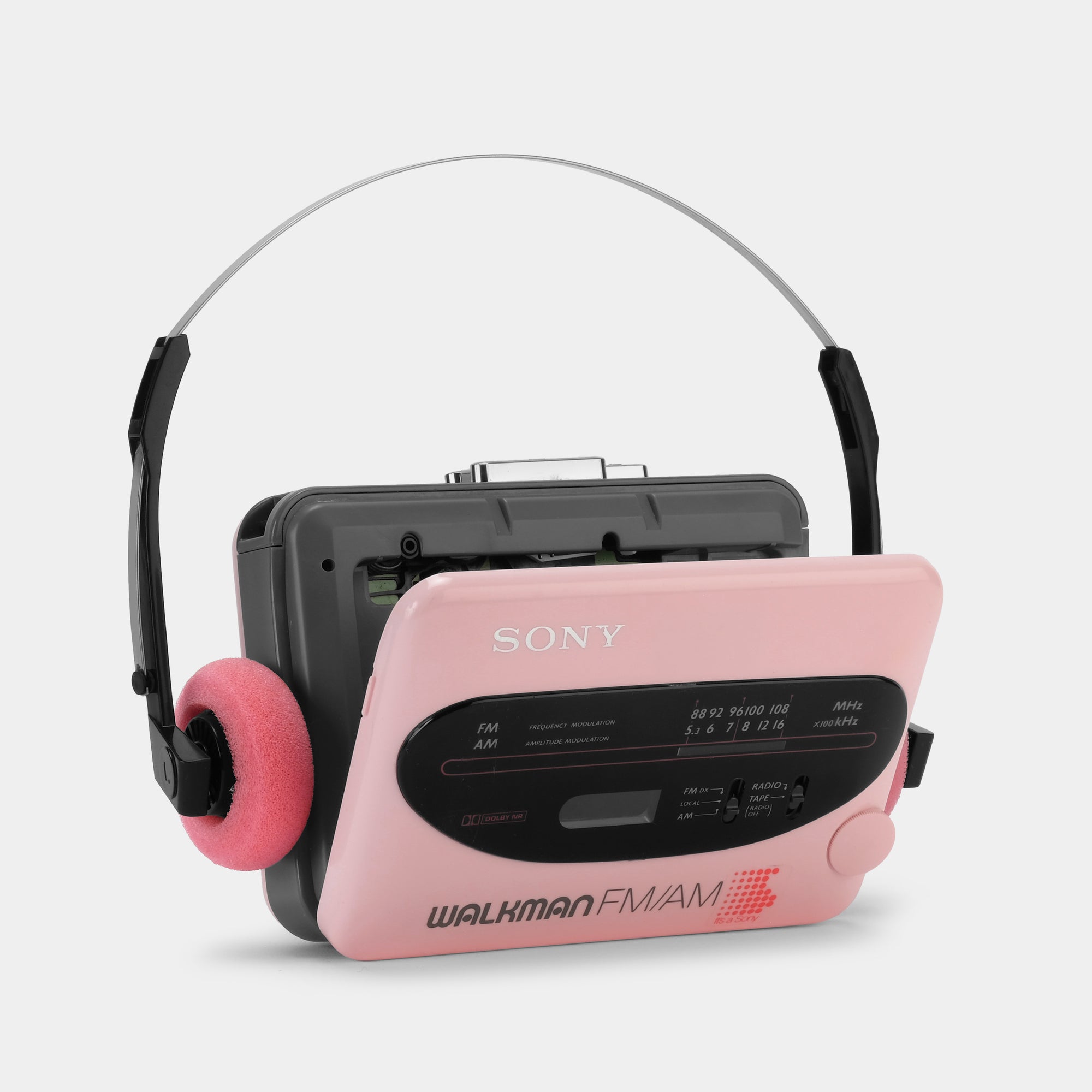 Sony Walkman WM-F38/F68 AM/FM Pink Portable Cassette Player