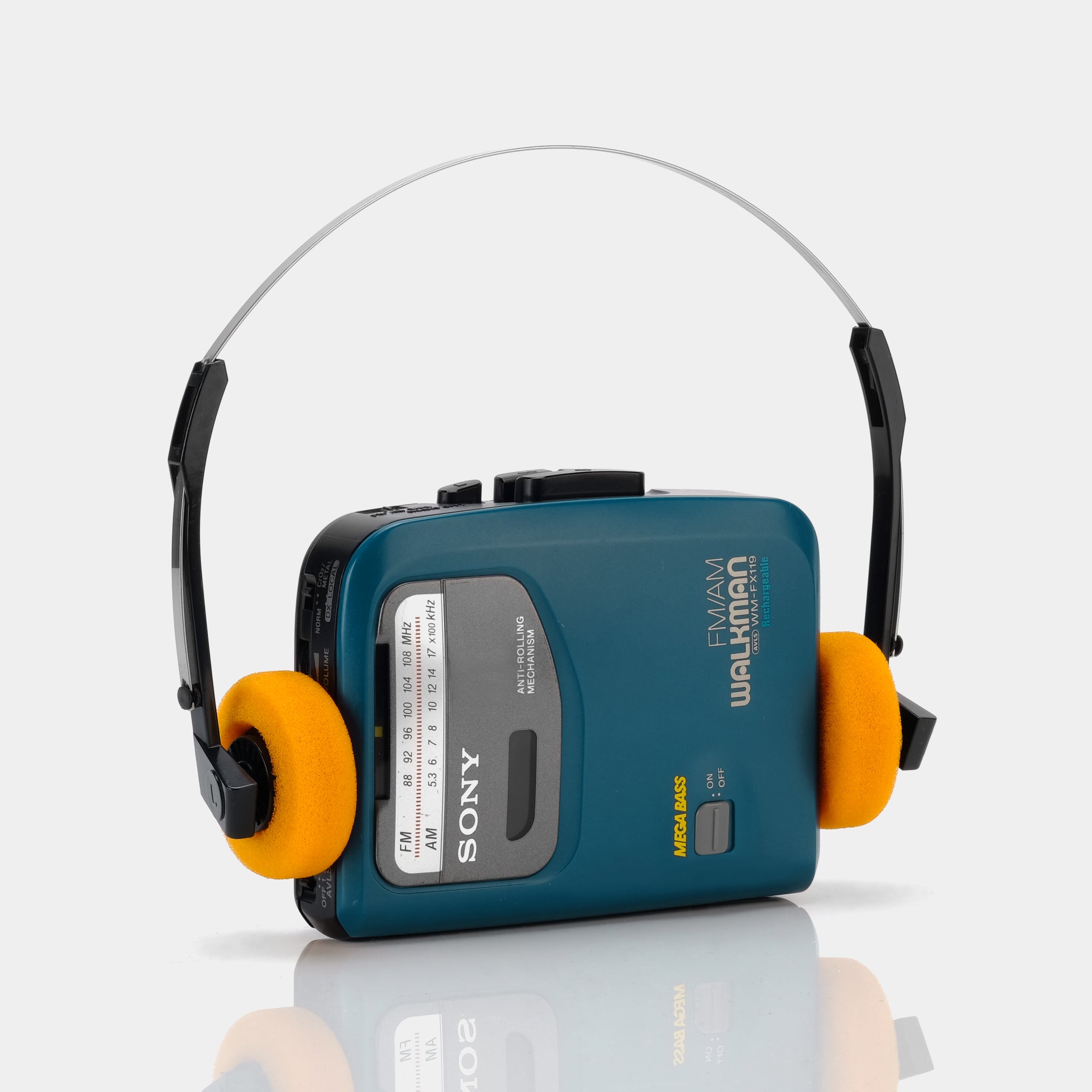 Sony Walkman WM-FX119 Teal Portable Cassette Player