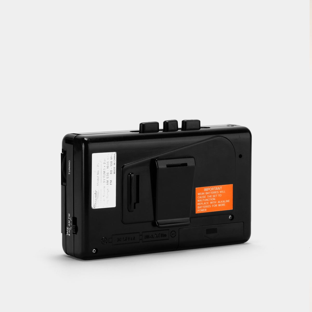 Rhapsody Designer Collection Stereo AM/FM Portable Cassette Player