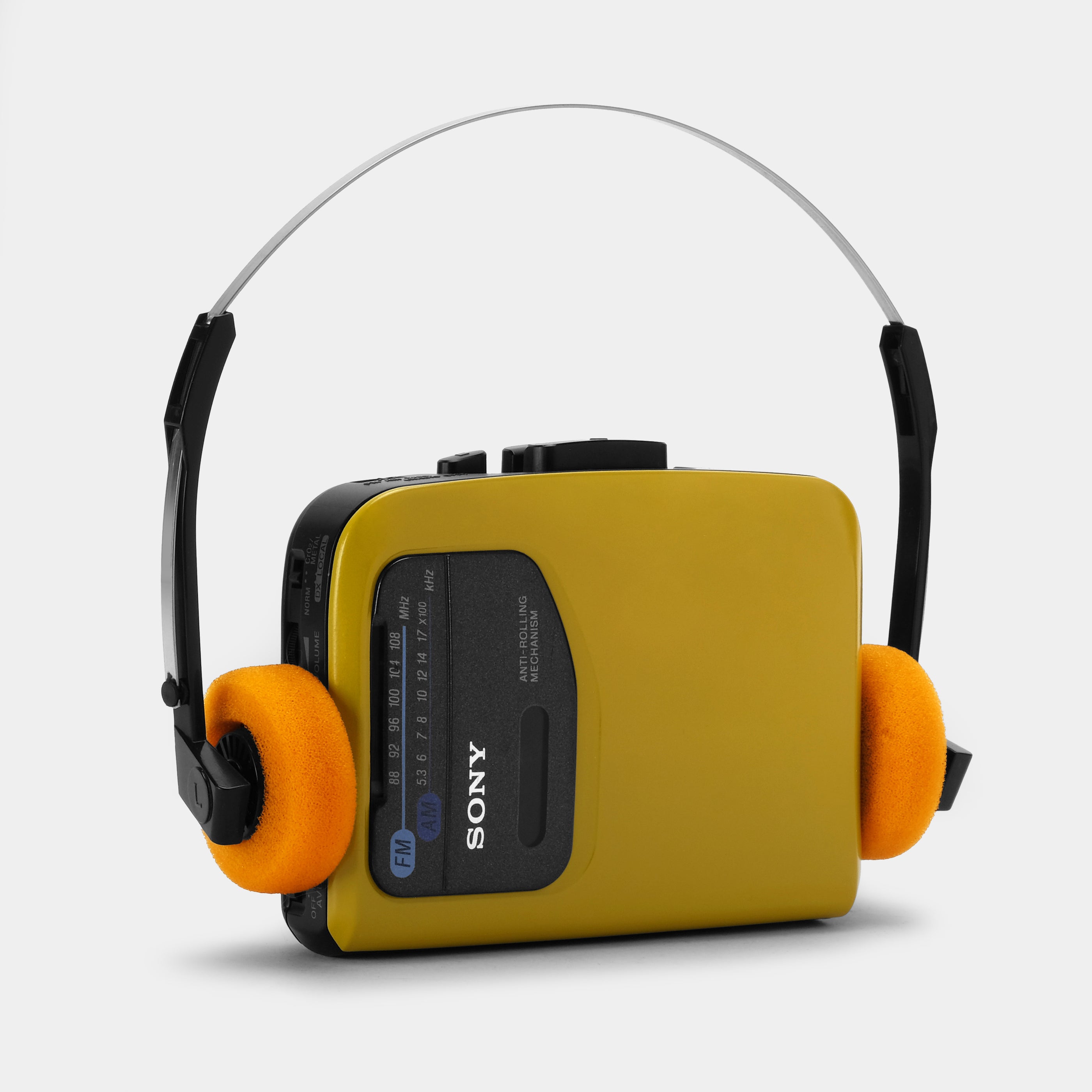 Sony Walkman WM-FX101 AM/FM Mustard Yellow Portable Cassette Player