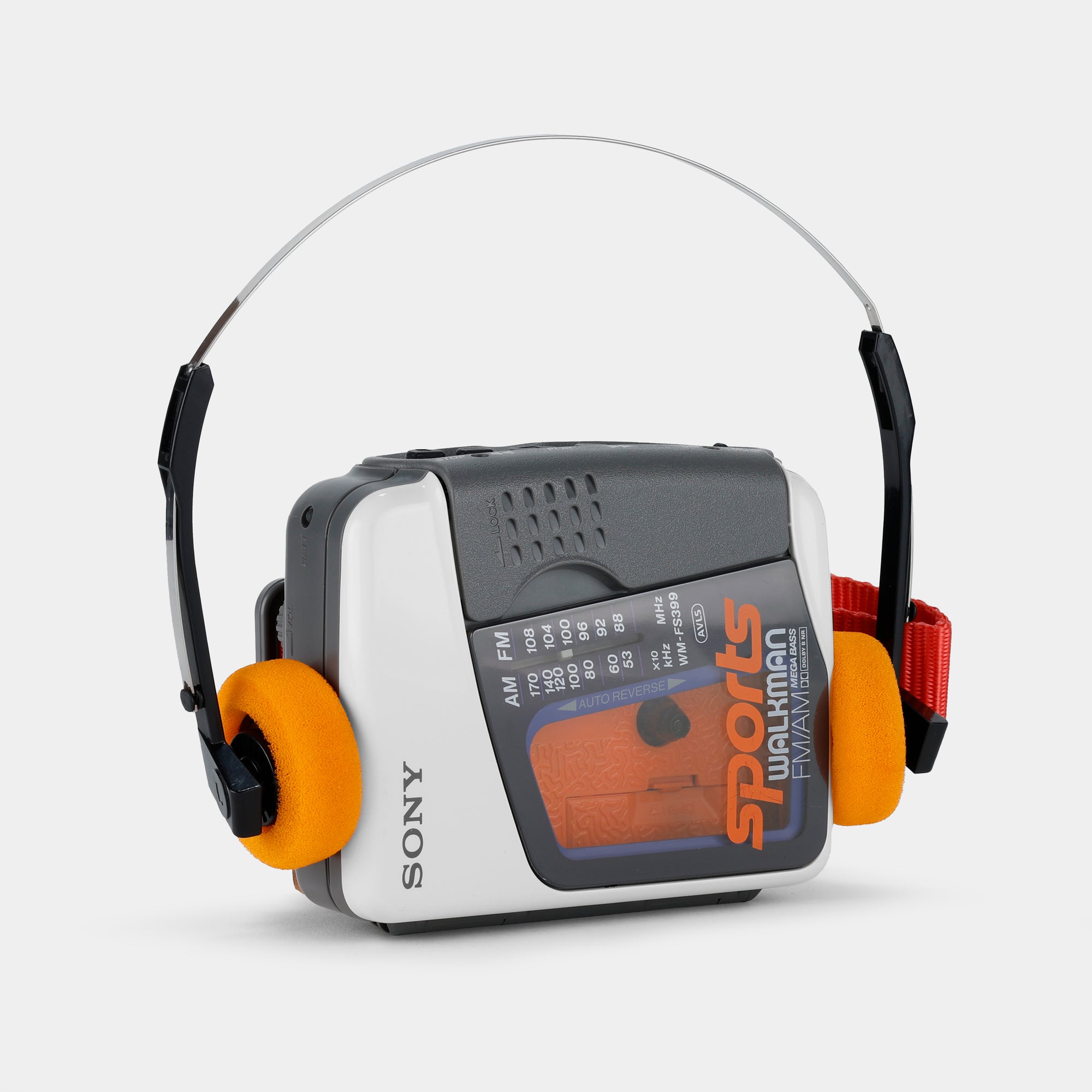 Sony Sports Walkman WM-FS399 AM/FM White Portable Cassette Player