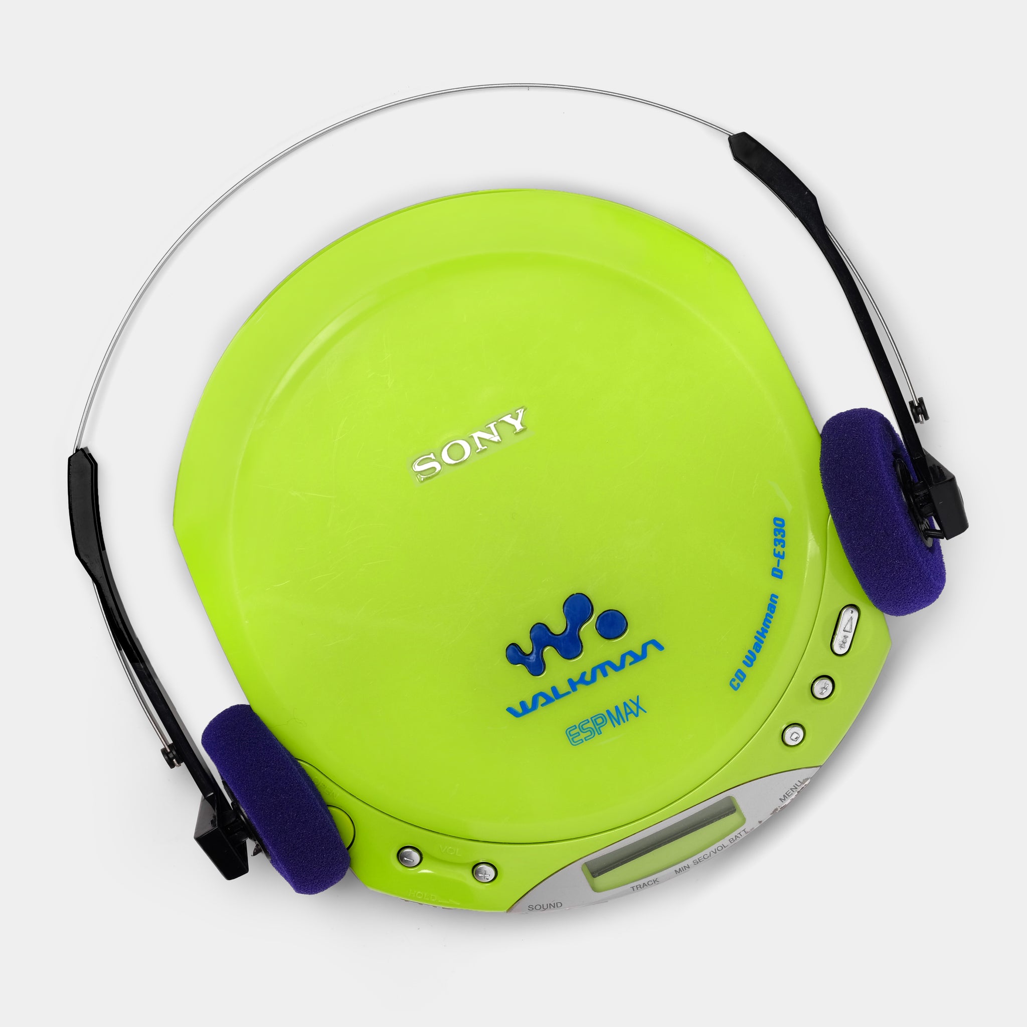 Sony Walkman D-E330 Green Portable CD Player