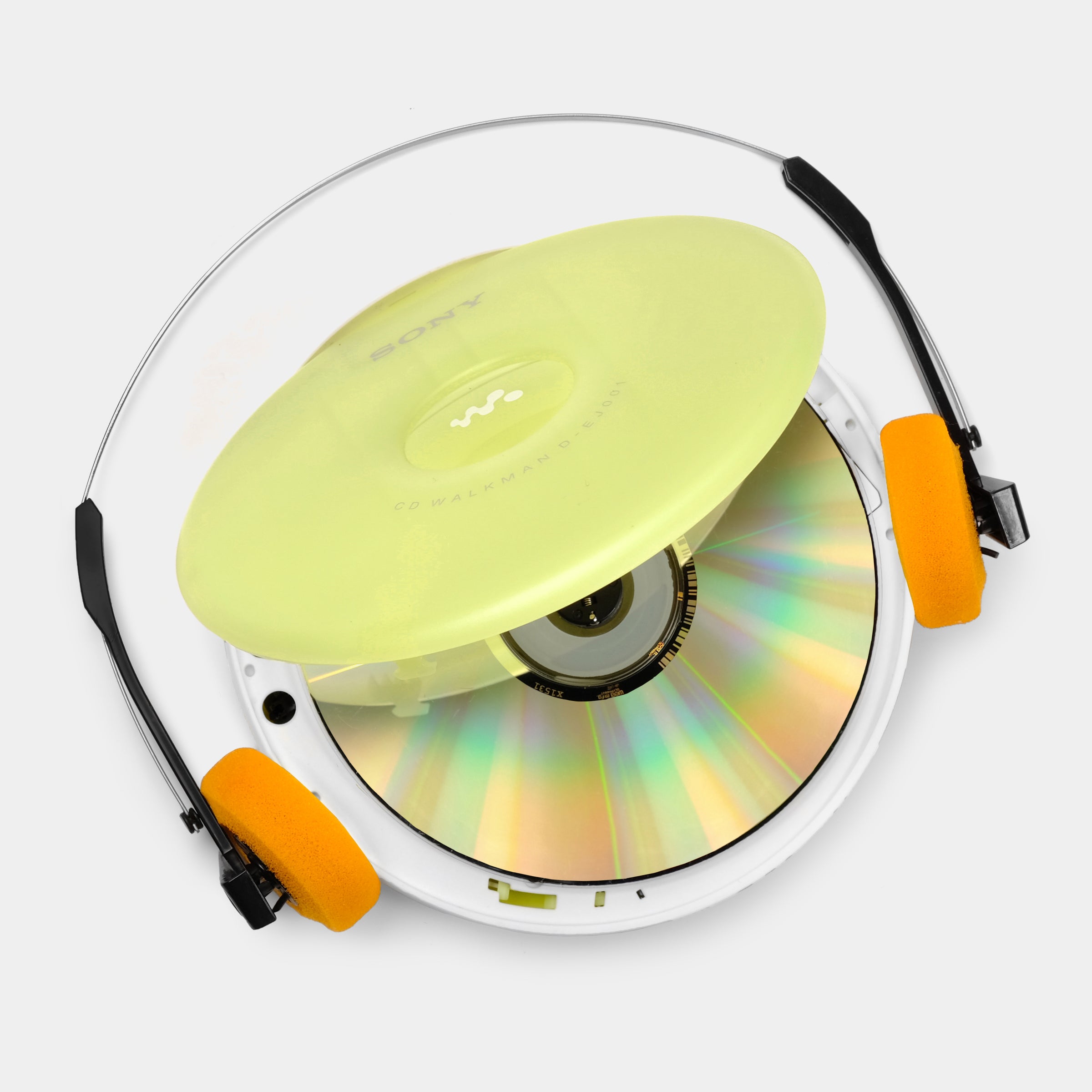 Sony Walkman D-EJ001 Yellow Portable CD Player