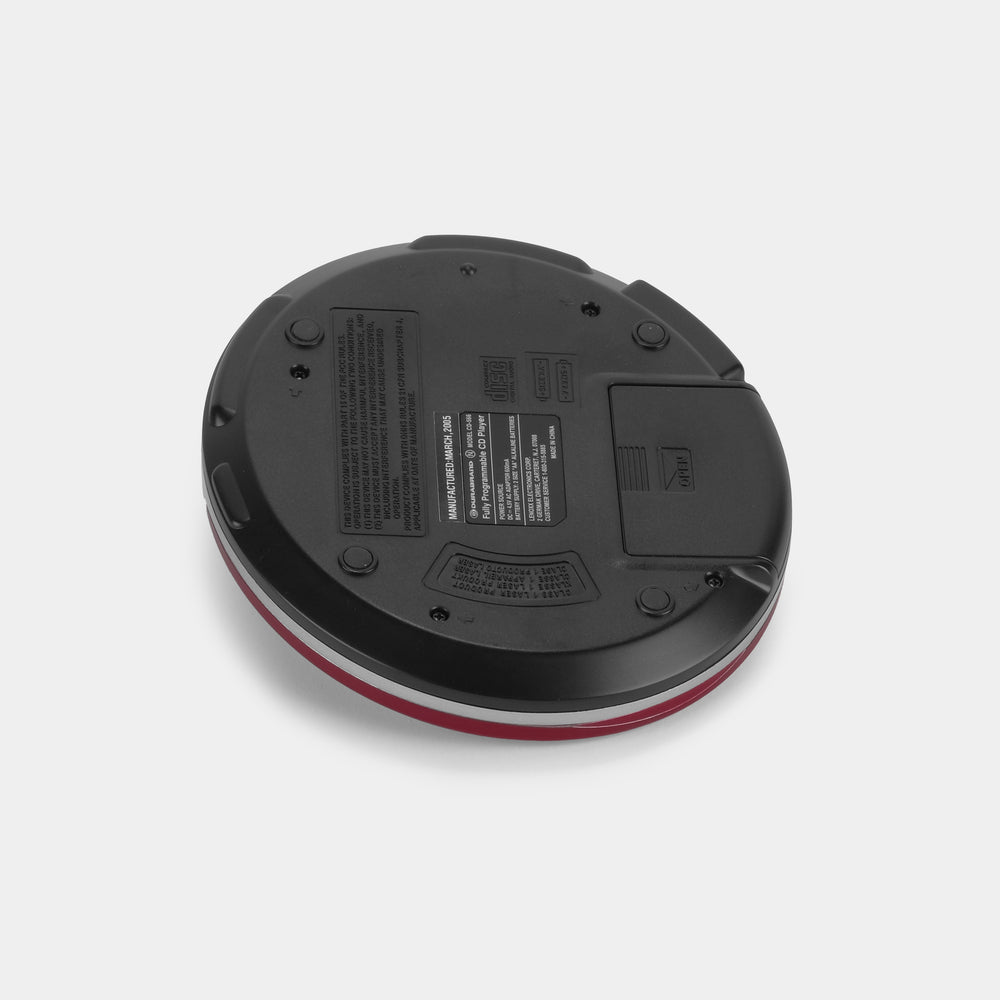 Durabrand CD-566 Silver and Red Portable CD Player