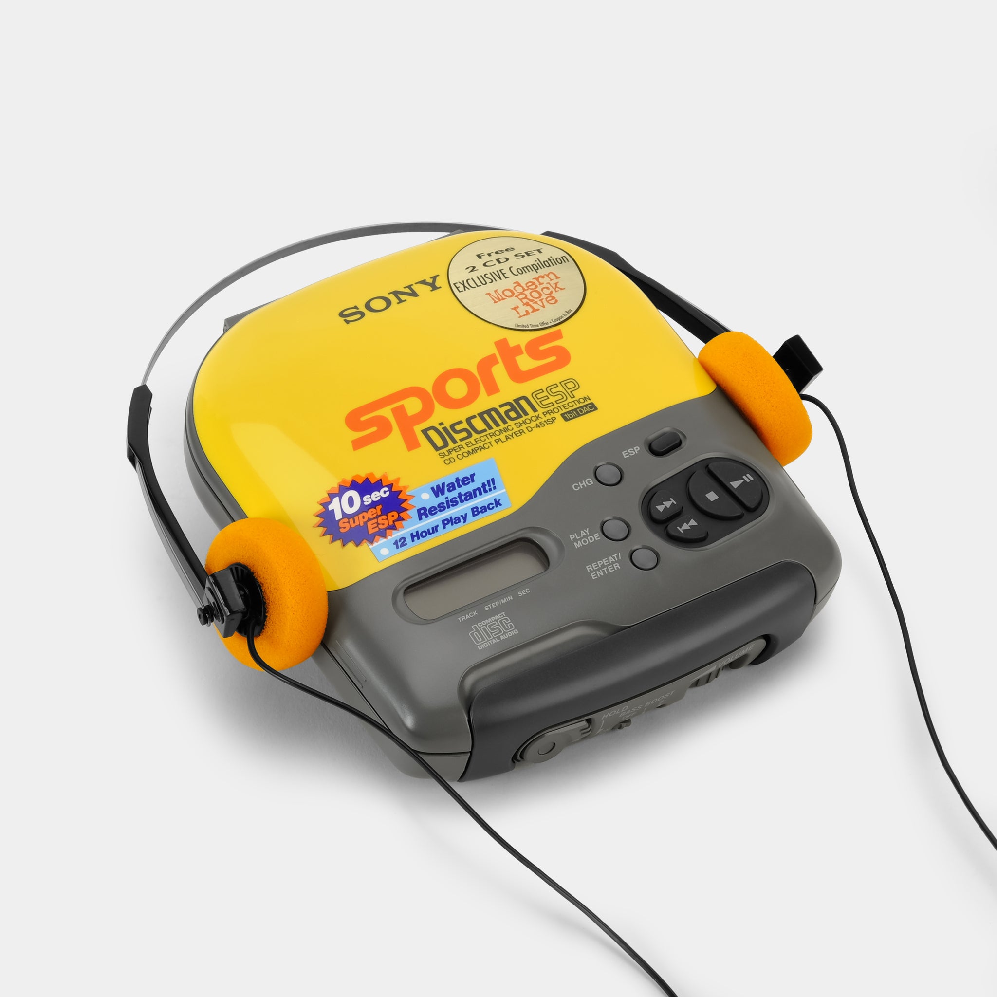 Sony Sports Discman D-451SP Portable CD Player