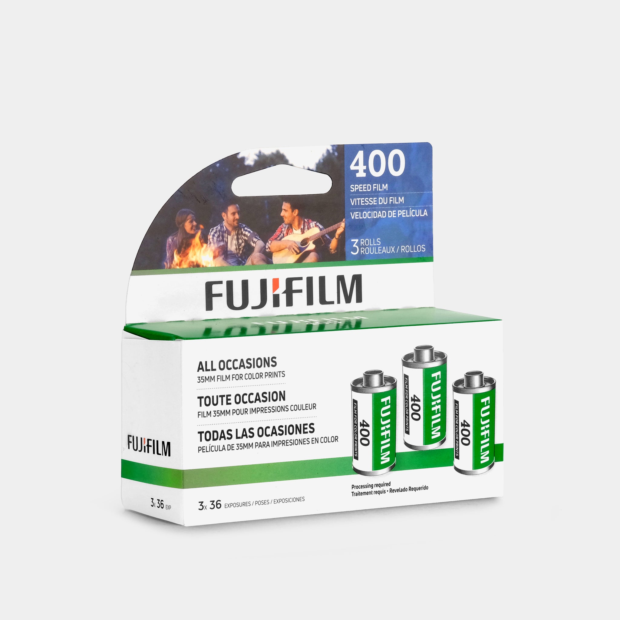 Fujifilm 400 Color 35mm Film (36 Exposures) - 3 Rolls