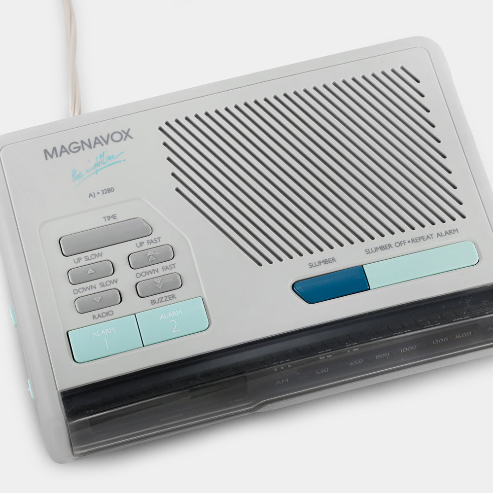 Magnavox AJ-3280 "The Nightline" Alarm Clock Radio
