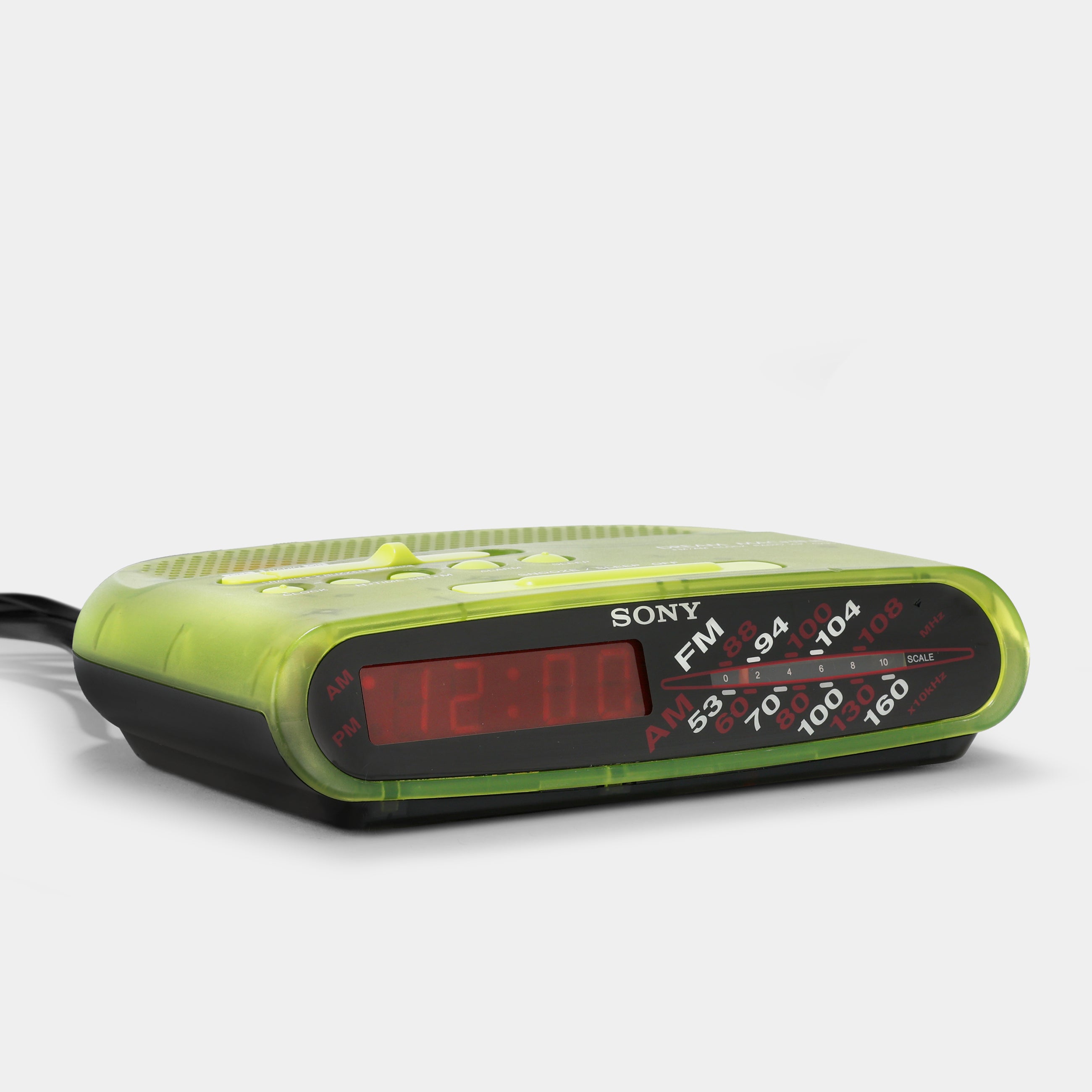 Sony Dream Machine ICF-C295 Transparent Green FM/AM Digital Alarm Cloc