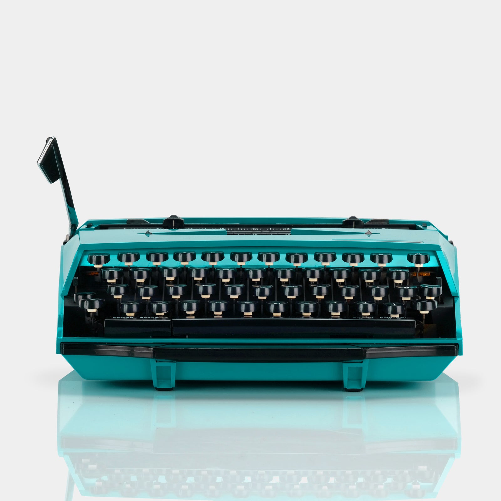 Smith-Corona Design by Ghia Turquoise Manual Typewriter and Case