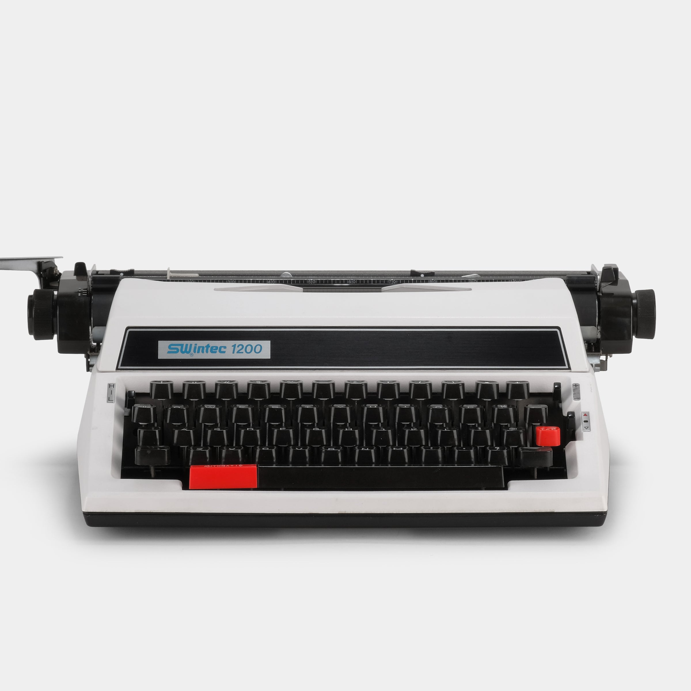 Swintec 1200 White Manual Typewriter and Case