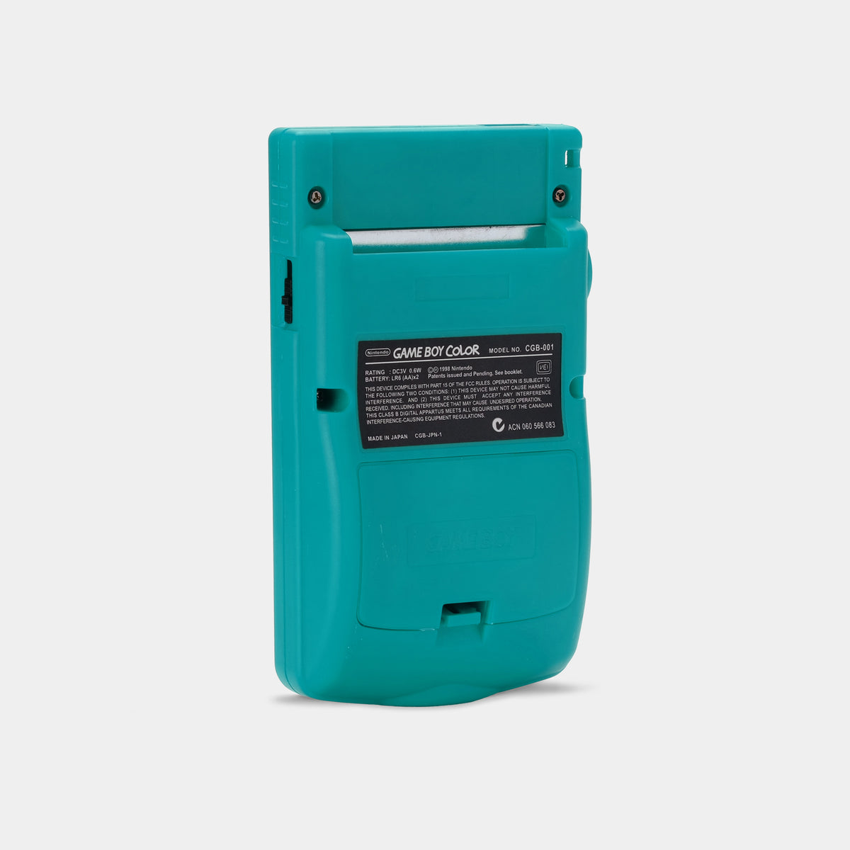 Nintendo Game Boy Color Teal Game Console With Backlit Screen