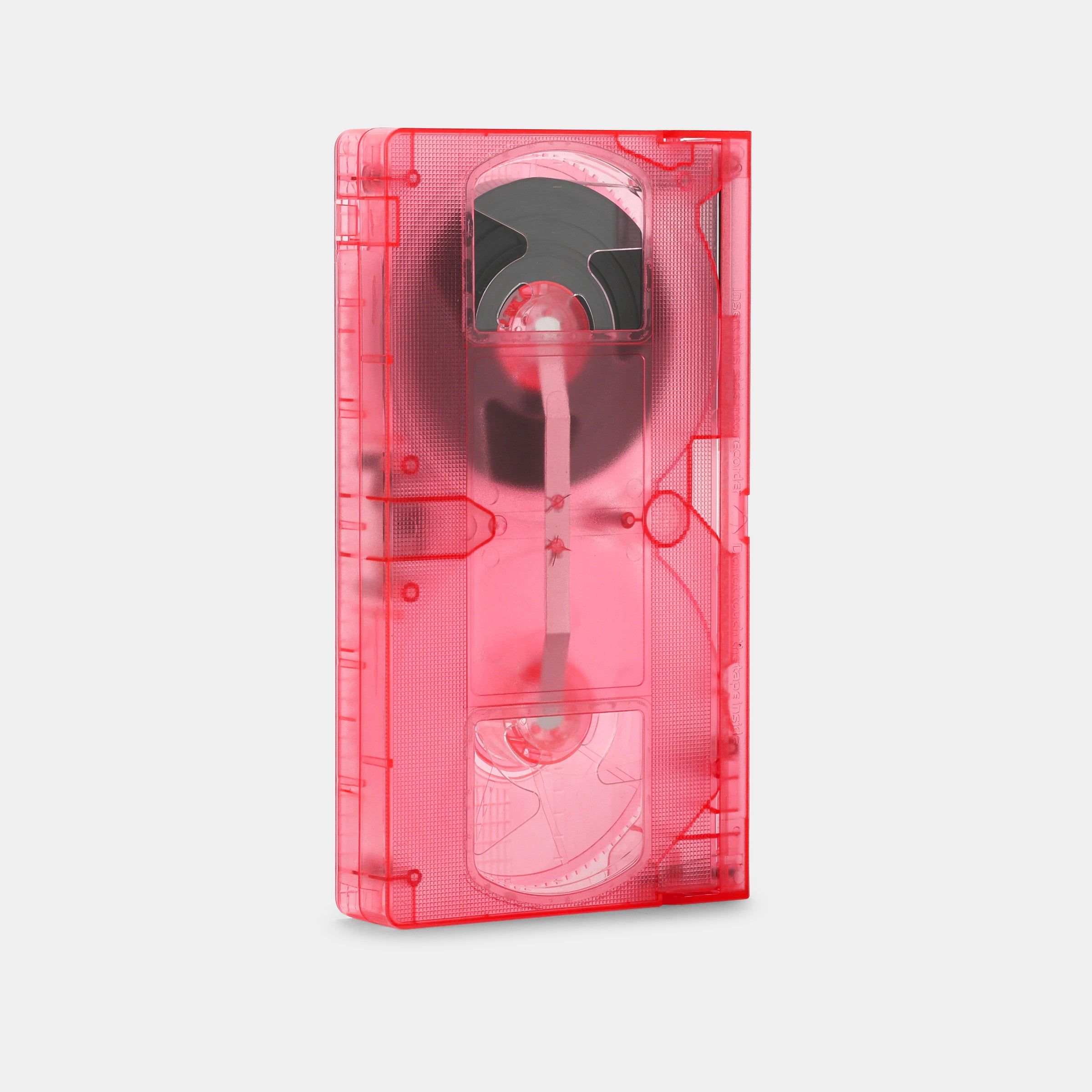Transparent Hot Pink Blank T-130 VHS Tape