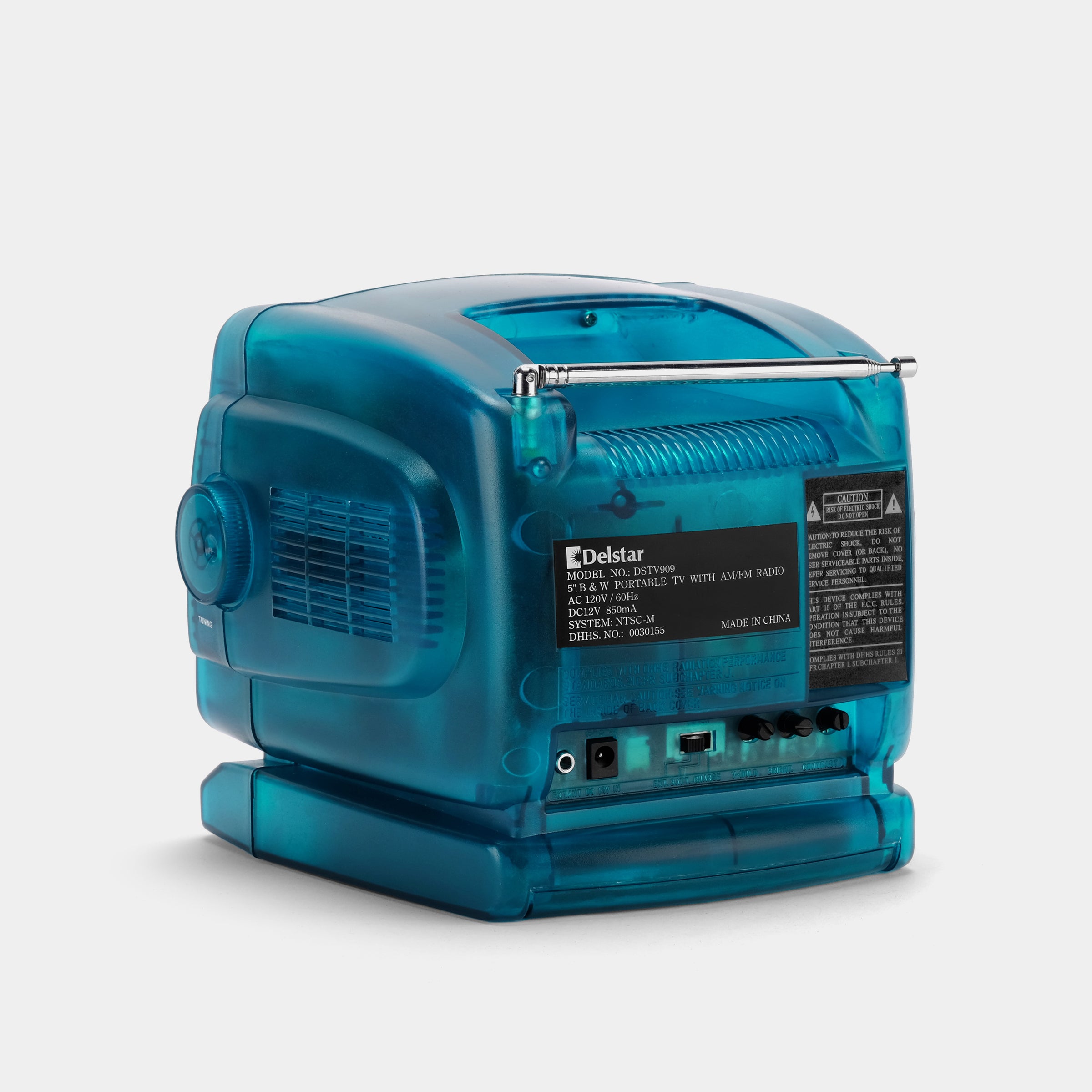 Delstar DSTV909 5" B&W Portable TV with AM/FM Radio