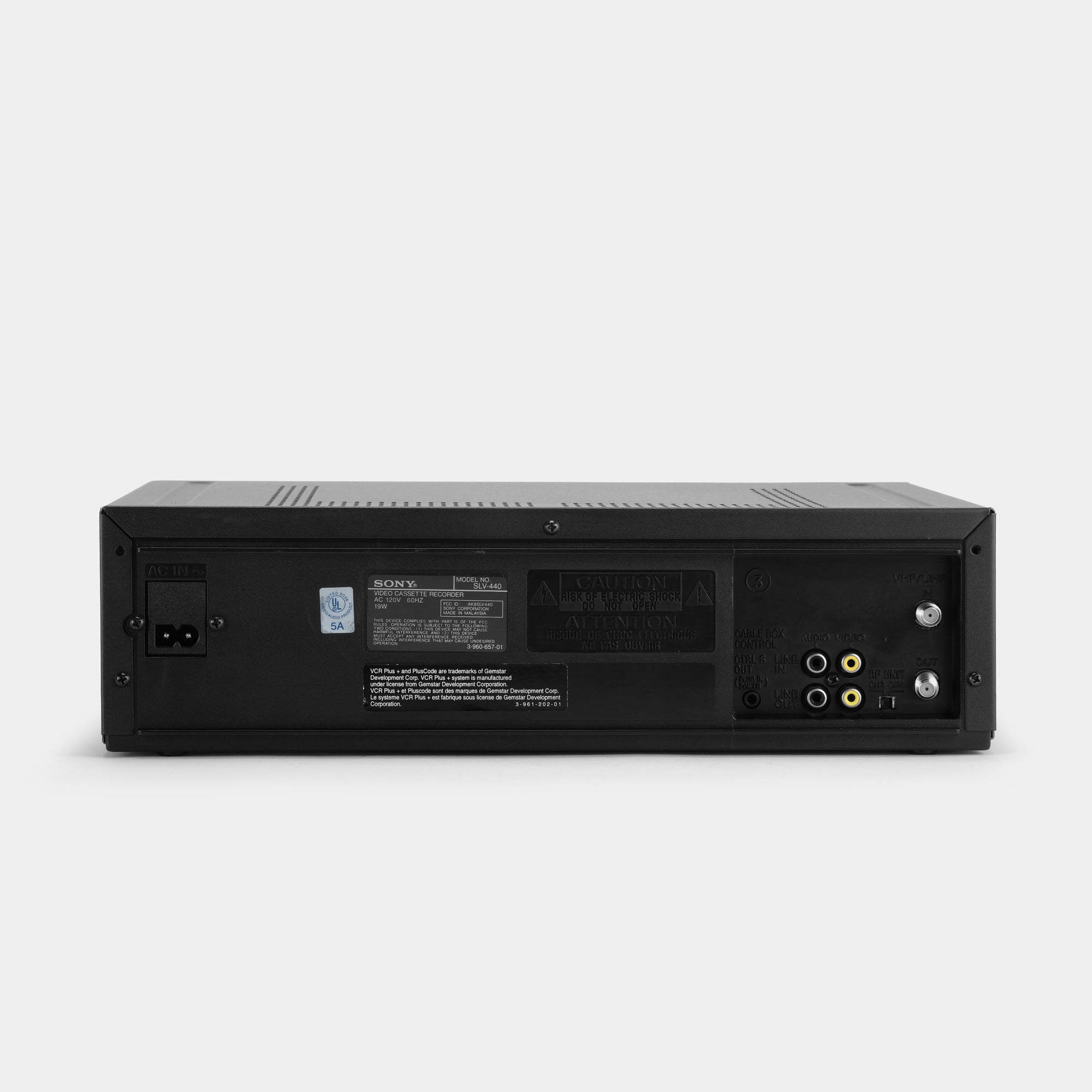 Sony SLV-440 VCR VHS Player