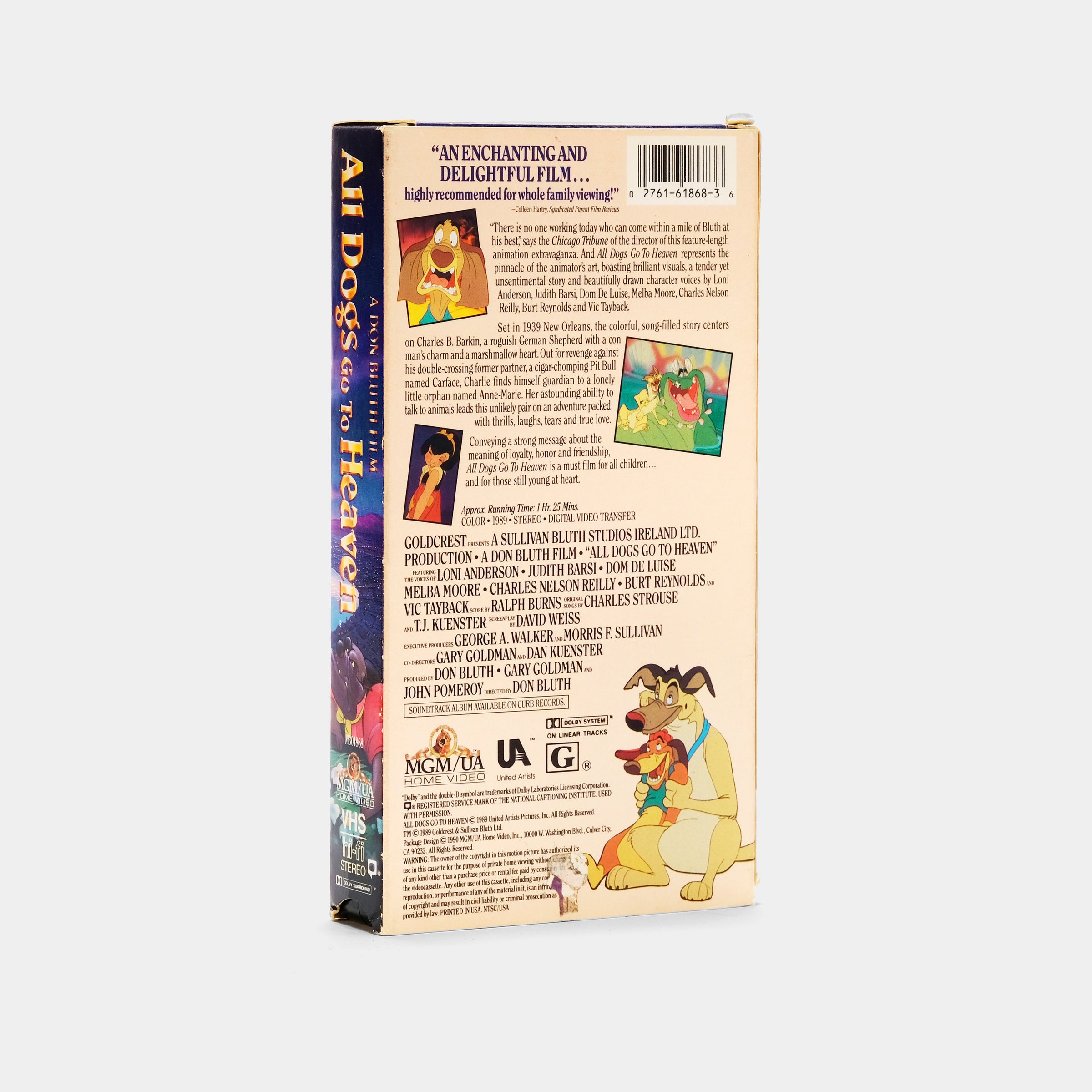 All Dogs Go to Heaven VHS Tape
