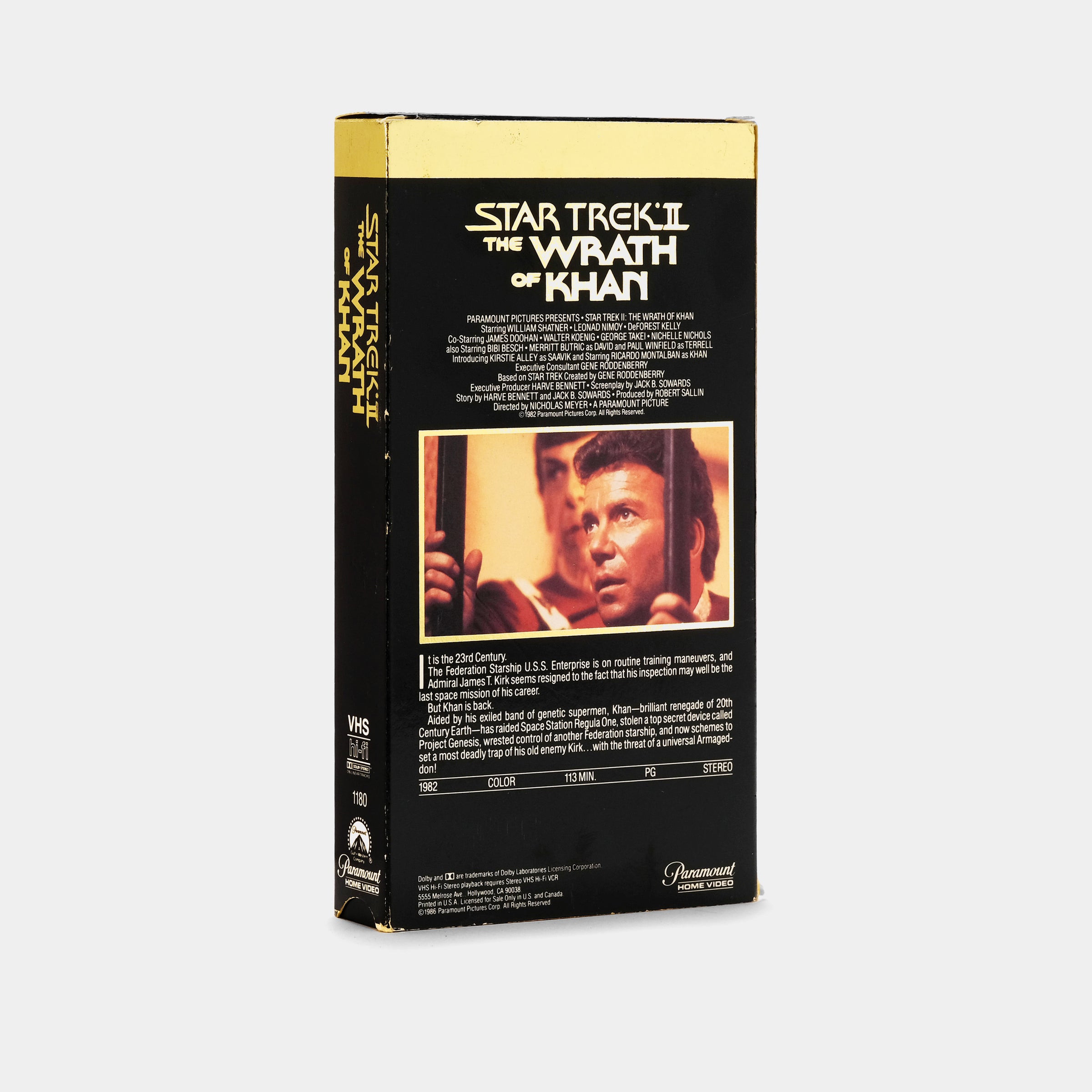 Star Trek II: The Wrath of Khan VHS Tape