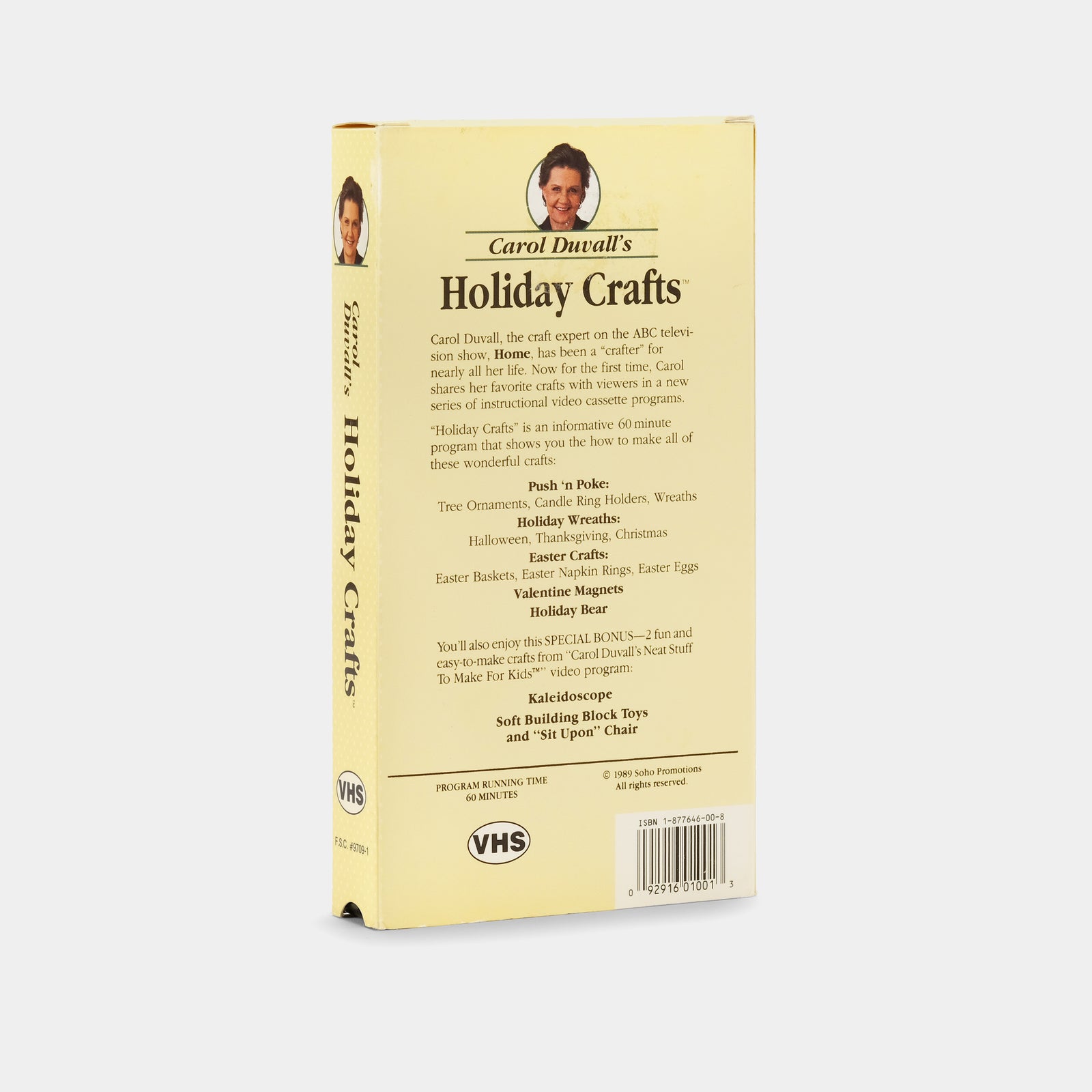 Carol Duvall's Holiday Crafts VHS Tape