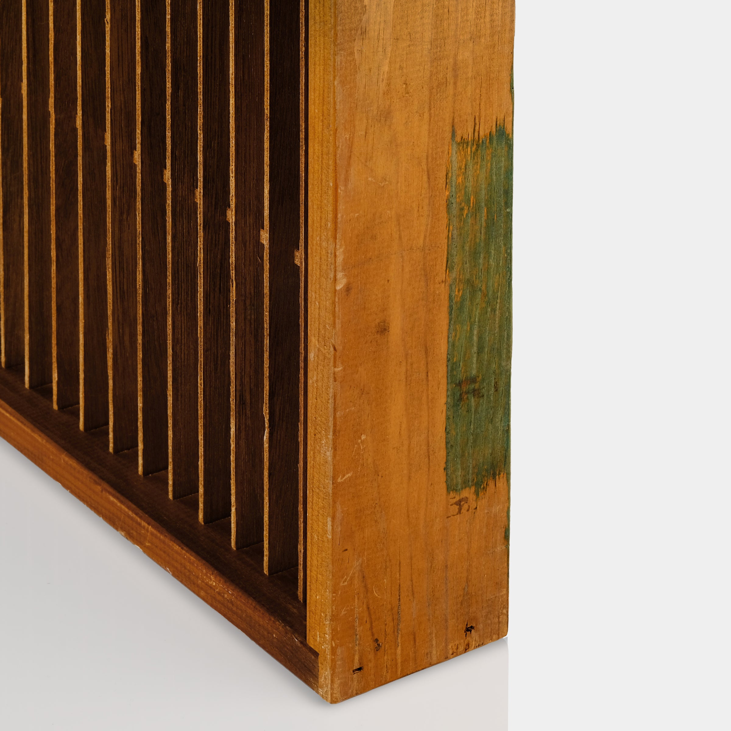 Napa Valley Box Company Wood Cassette Storage Shelf for 100 Cassettes