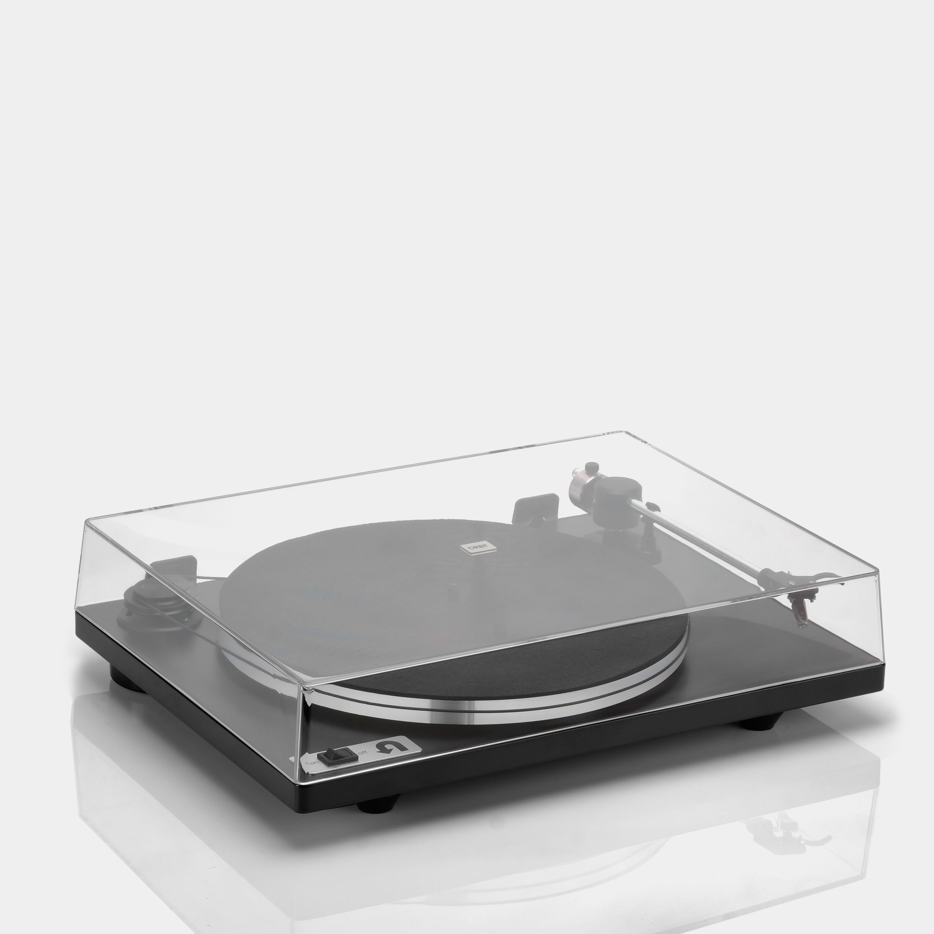 Orbit Plus Black Turntable with Built-in Preamp by U-Turn Audio