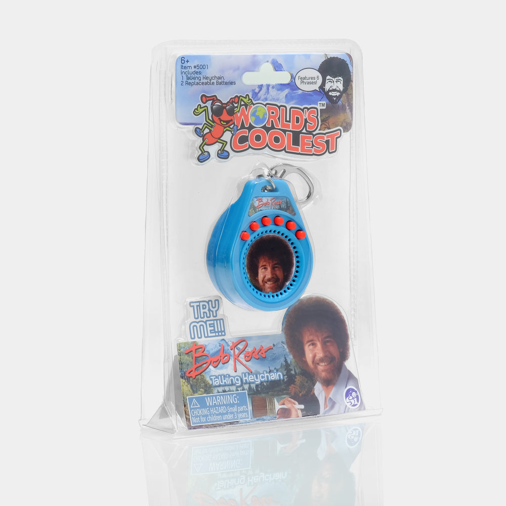 World's Coolest Bob Ross Talking Keychain