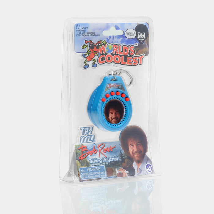 World's Coolest Bob Ross Talking Keychain