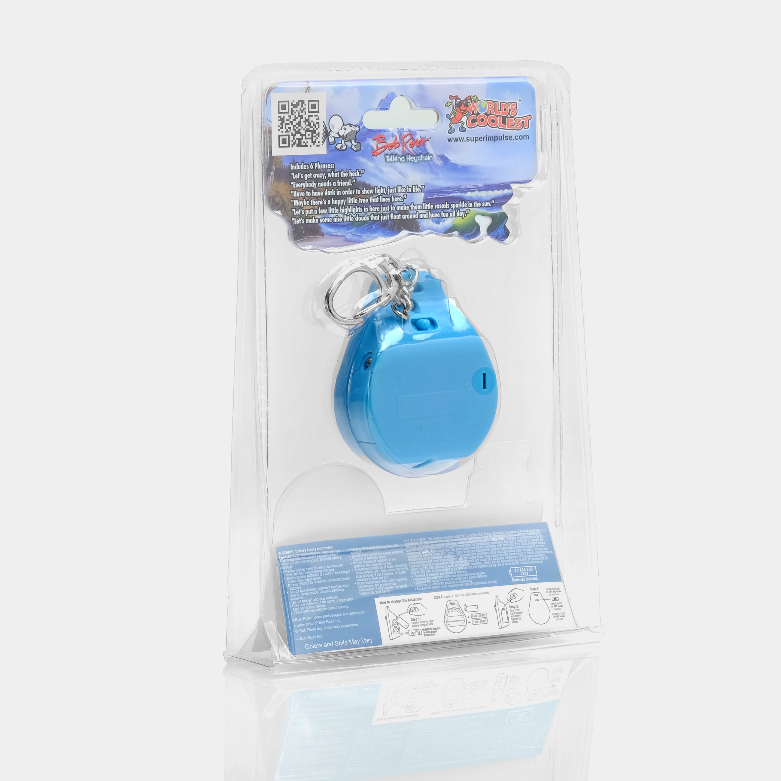 World's Coolest Bob Ross Talking Keychain