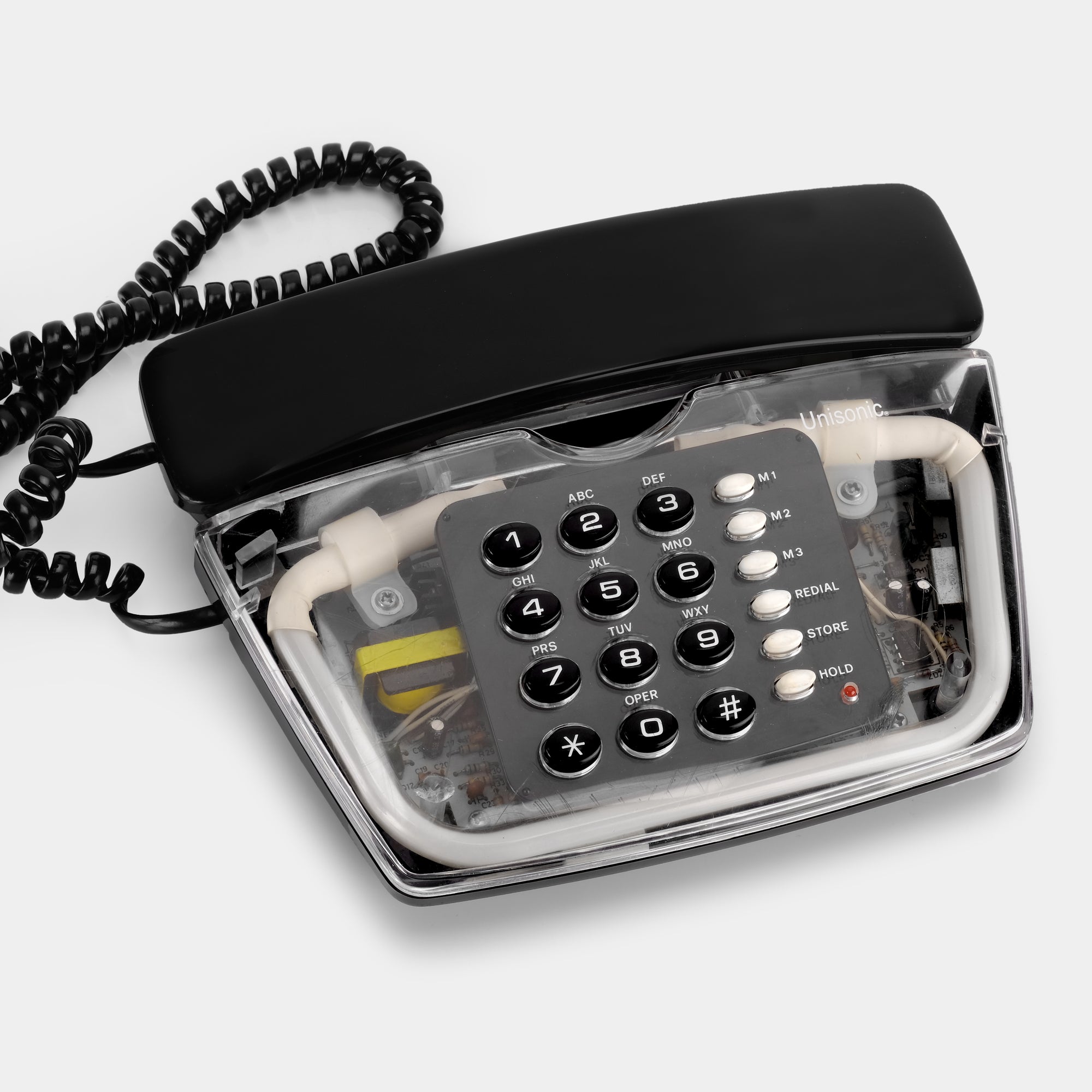 Unisonic NT-6650BB Black and Clear Telephone