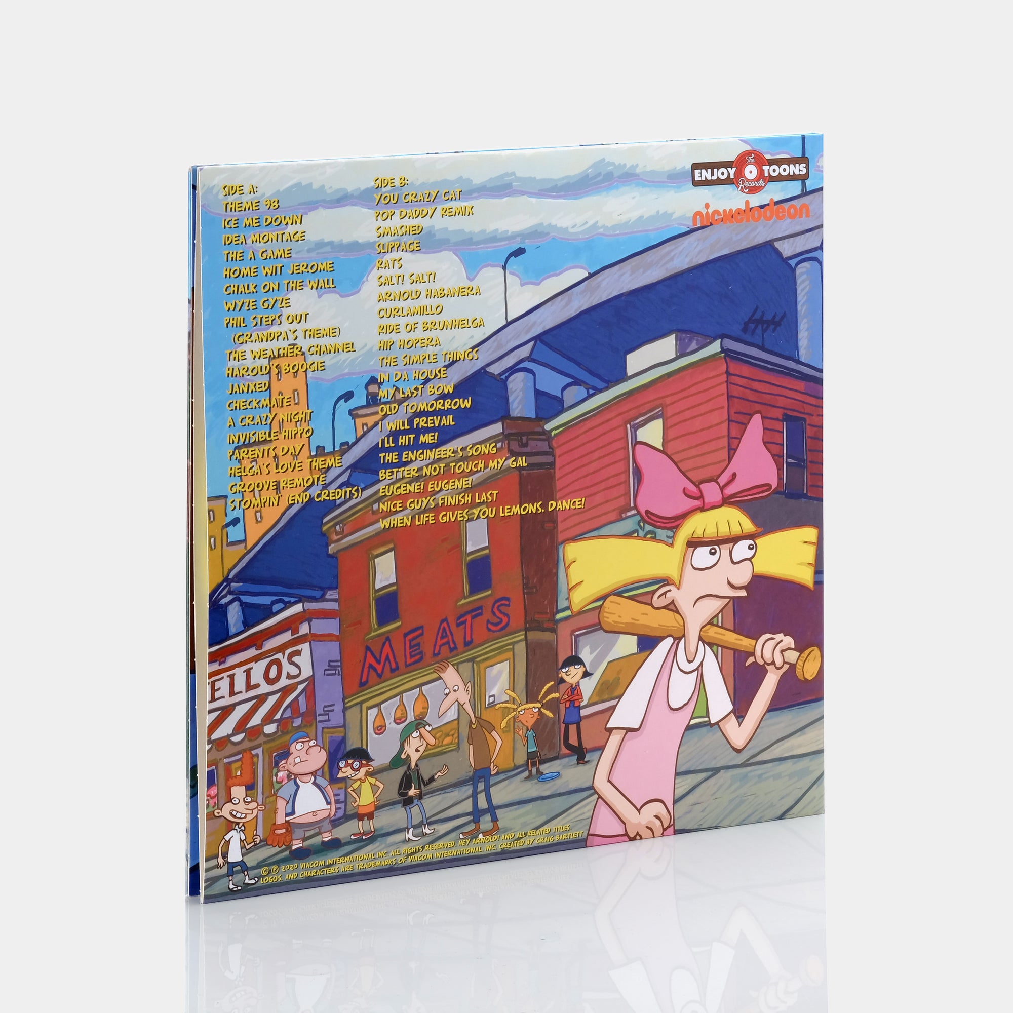 Jim Lang - Hey Arnold! The Music. Vol 1 LP Black & Yellow Splatter Vin