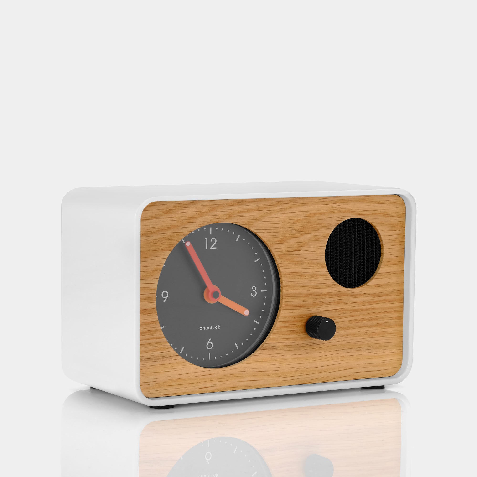 OneClock White Analog Waking Clock