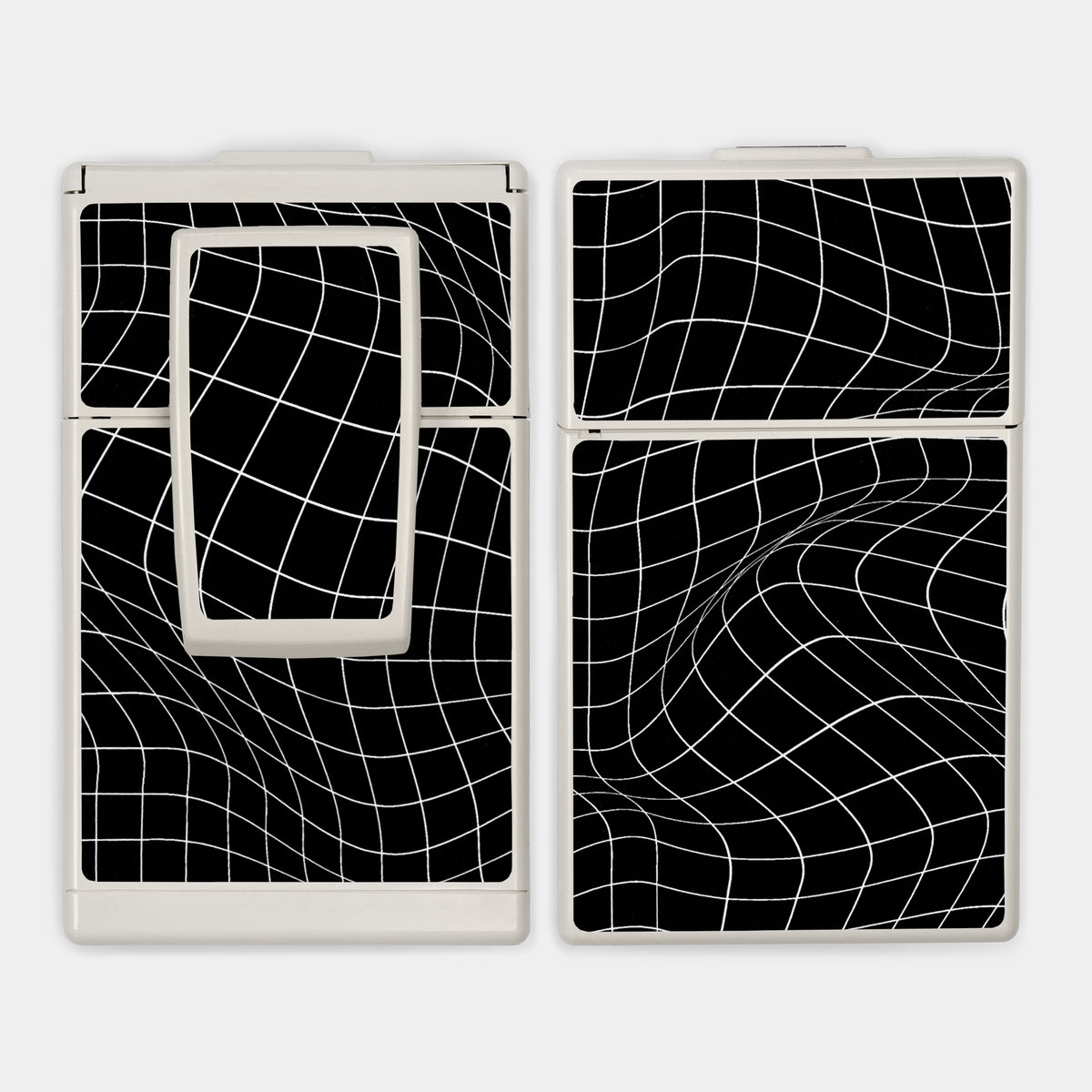 SX-70/SLR-680 Black & White 3D Wave Grid Vegan Leather Camera Skins
