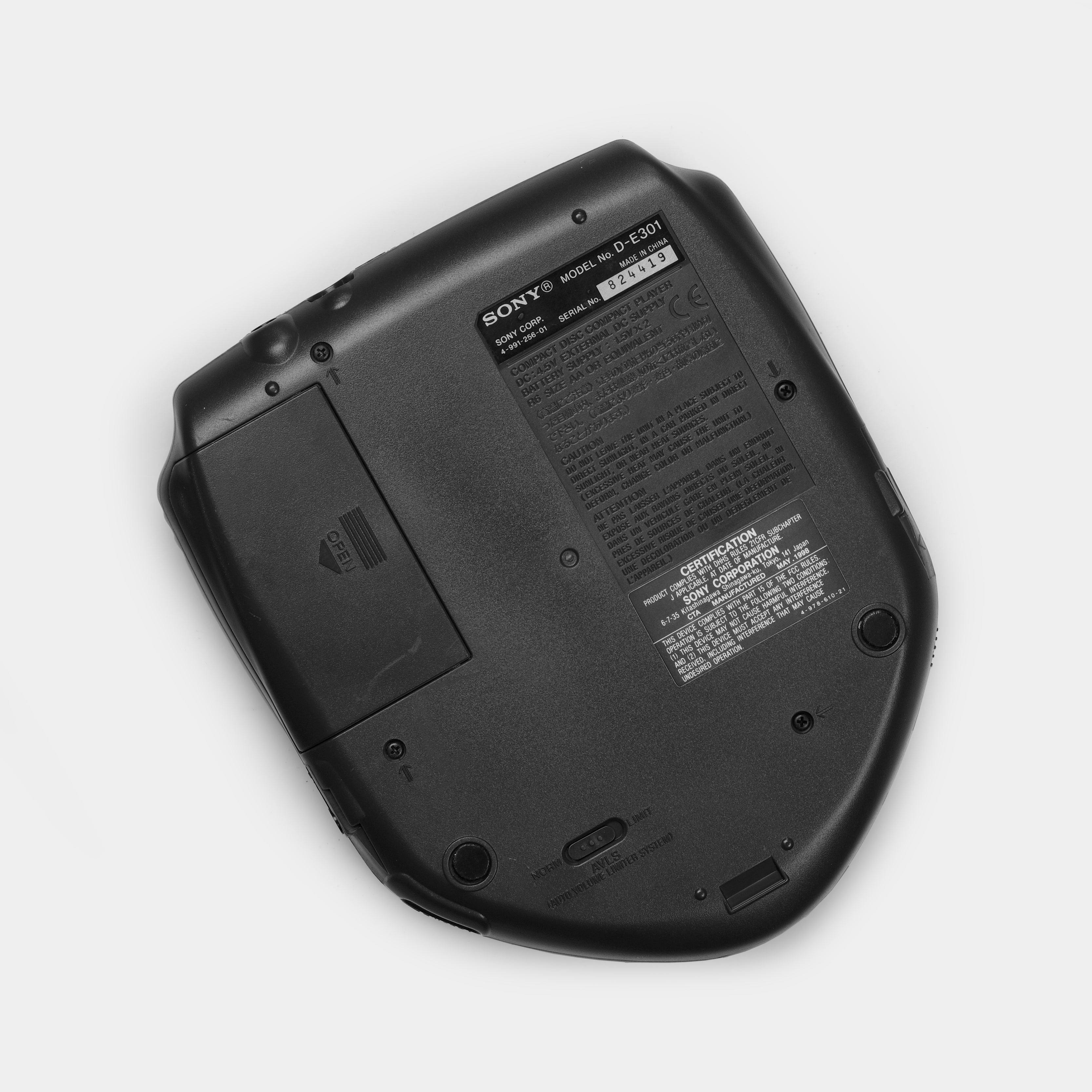 Sony D-E301 Portable CD Player