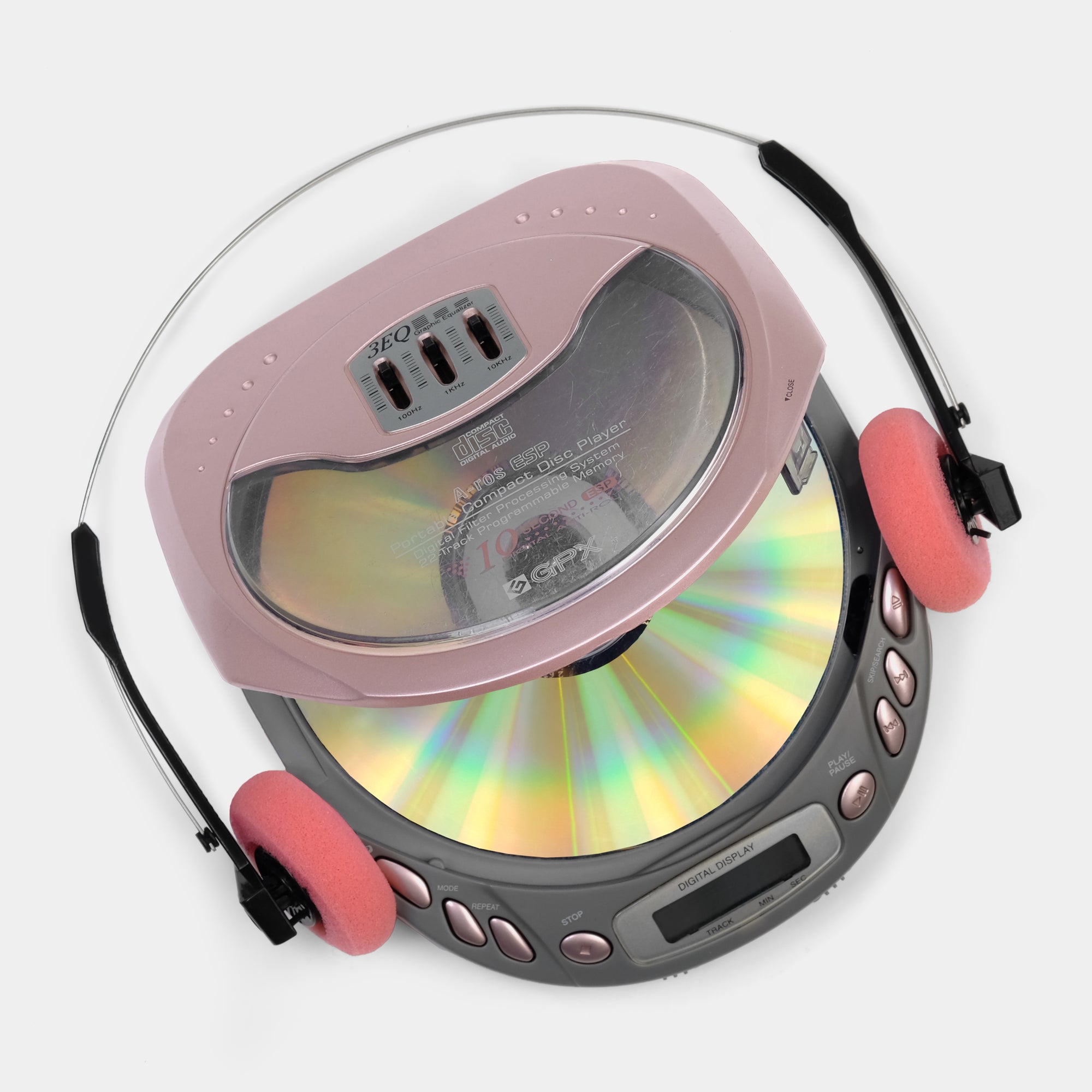 GPX C3930 Pink Portable CD Player